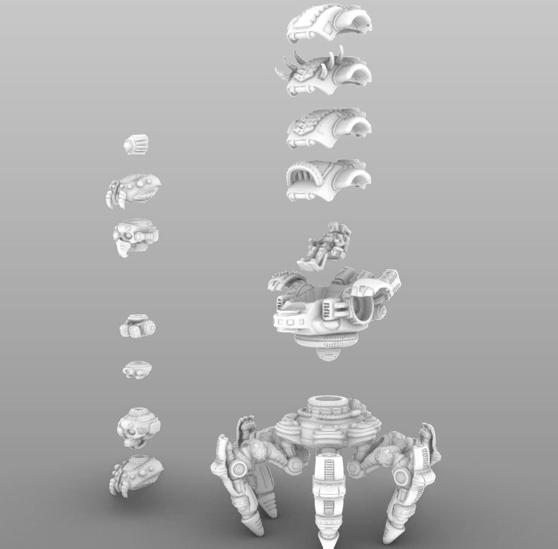 RAPTOR K-28MM PROJECT RAPTOR FAST ATTACK COMBAT WALKER 3D model 3D ...