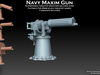 Navy Maxim Gun 3D model 3D printable | CGTrader