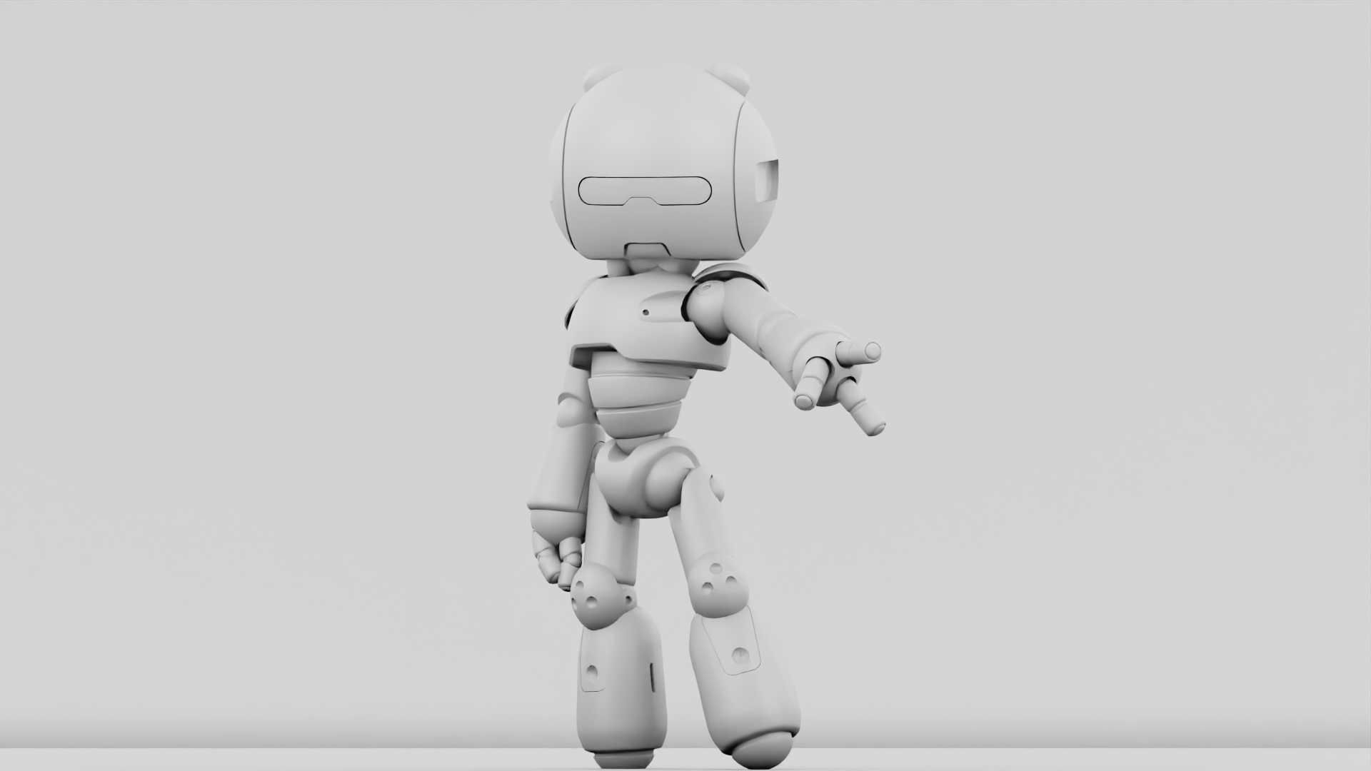 HELL BOY BOT RIGGED 3D model rigged | CGTrader