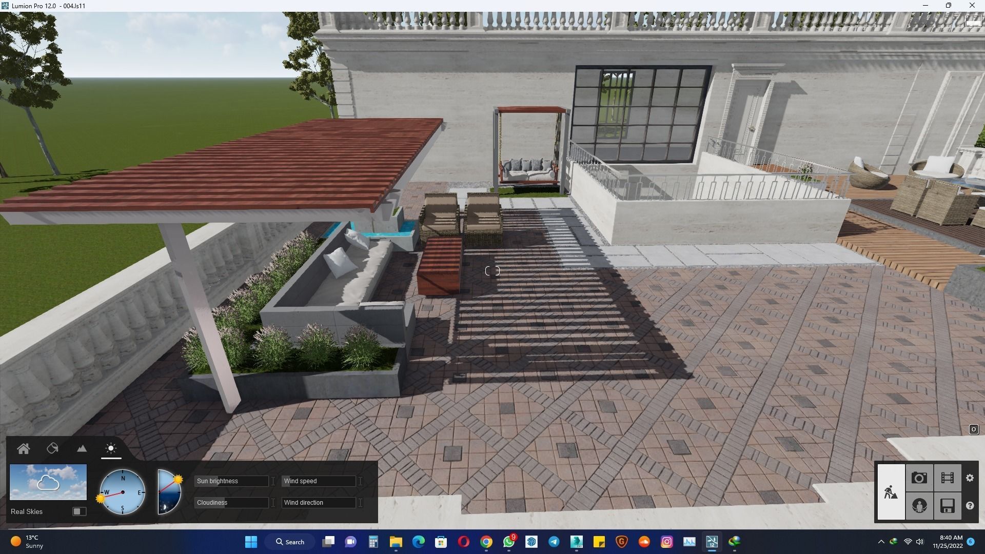 Neoclassical House design with roof top landscape 3D model | CGTrader