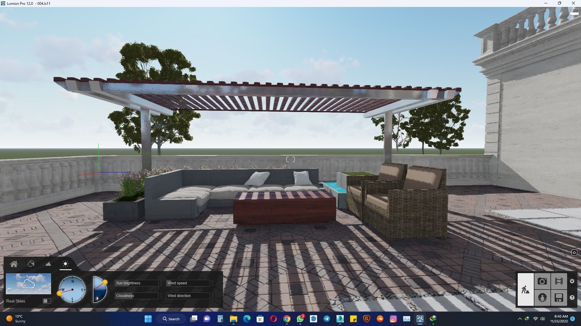Neoclassical House design with roof top landscape 3D model | CGTrader