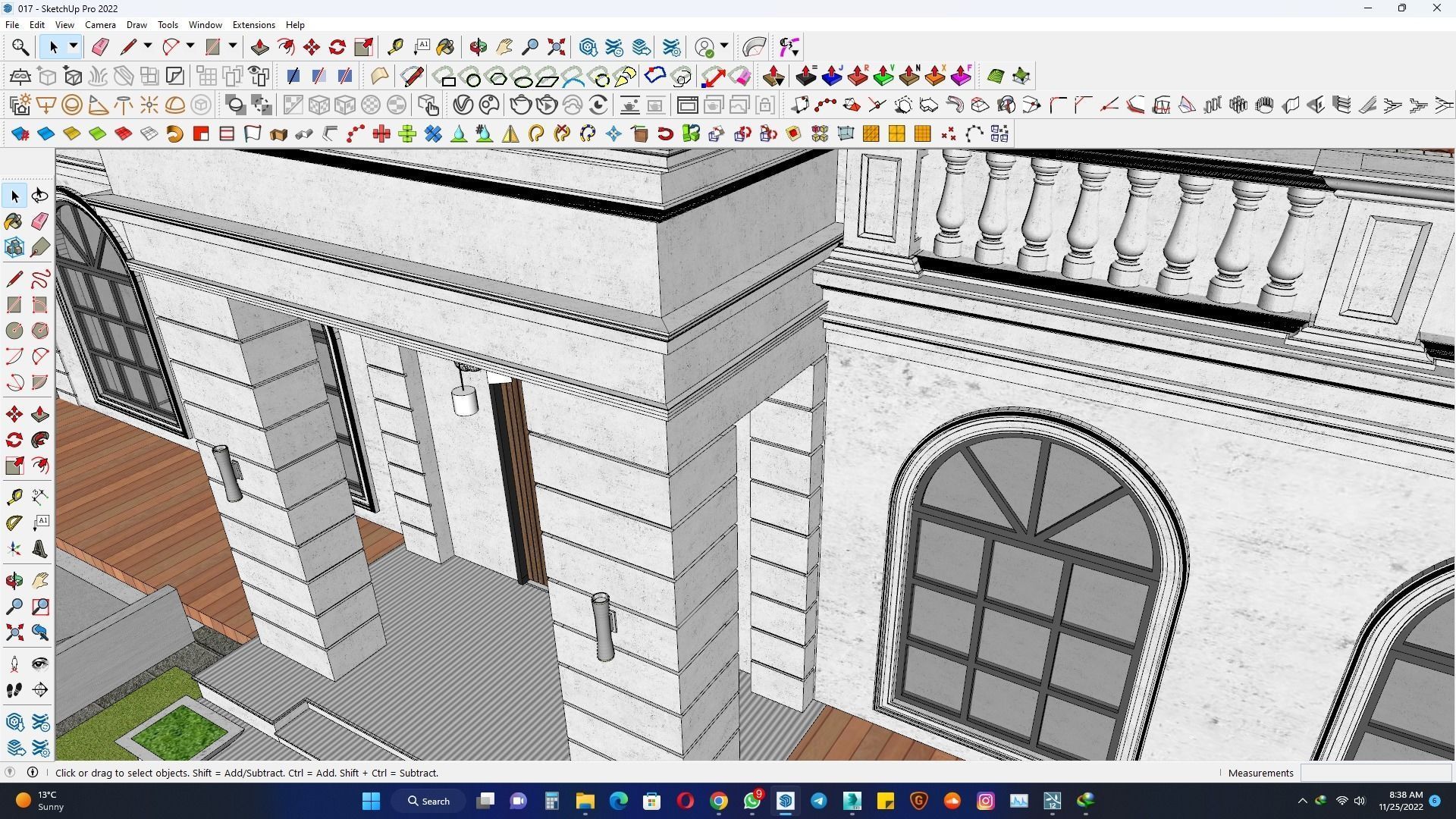 Neoclassical House design with roof top landscape 3D model | CGTrader