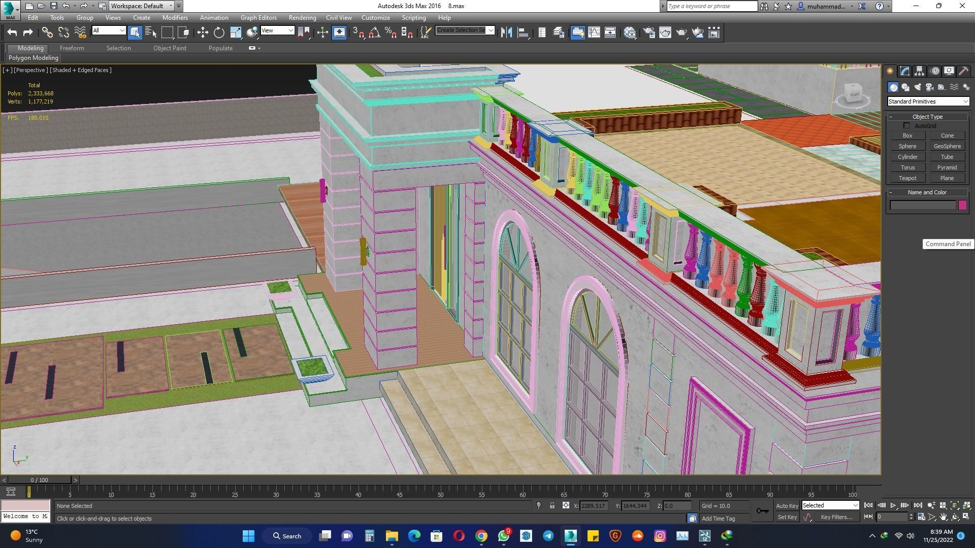 Neoclassical House design with roof top landscape 3D model | CGTrader