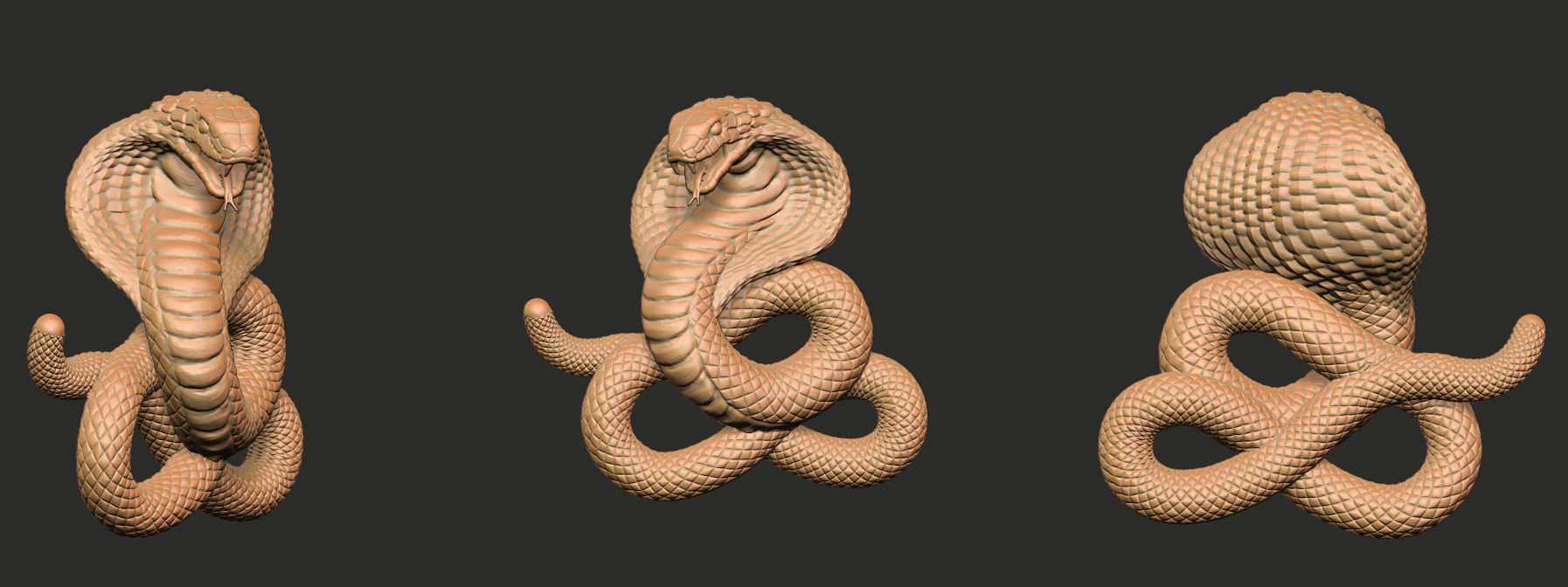 Cobra Snake Statue for 3d Printing 3D model 3D printable | CGTrader