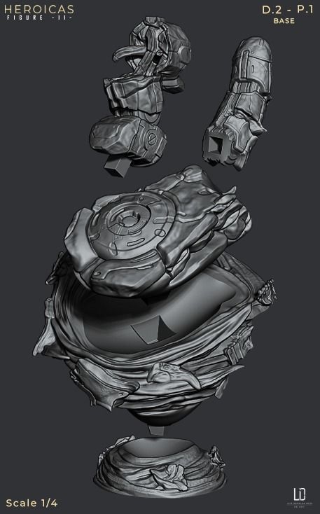 Heroicas - Figure 11 - D2 - Storm - 3D model 3D printable | CGTrader