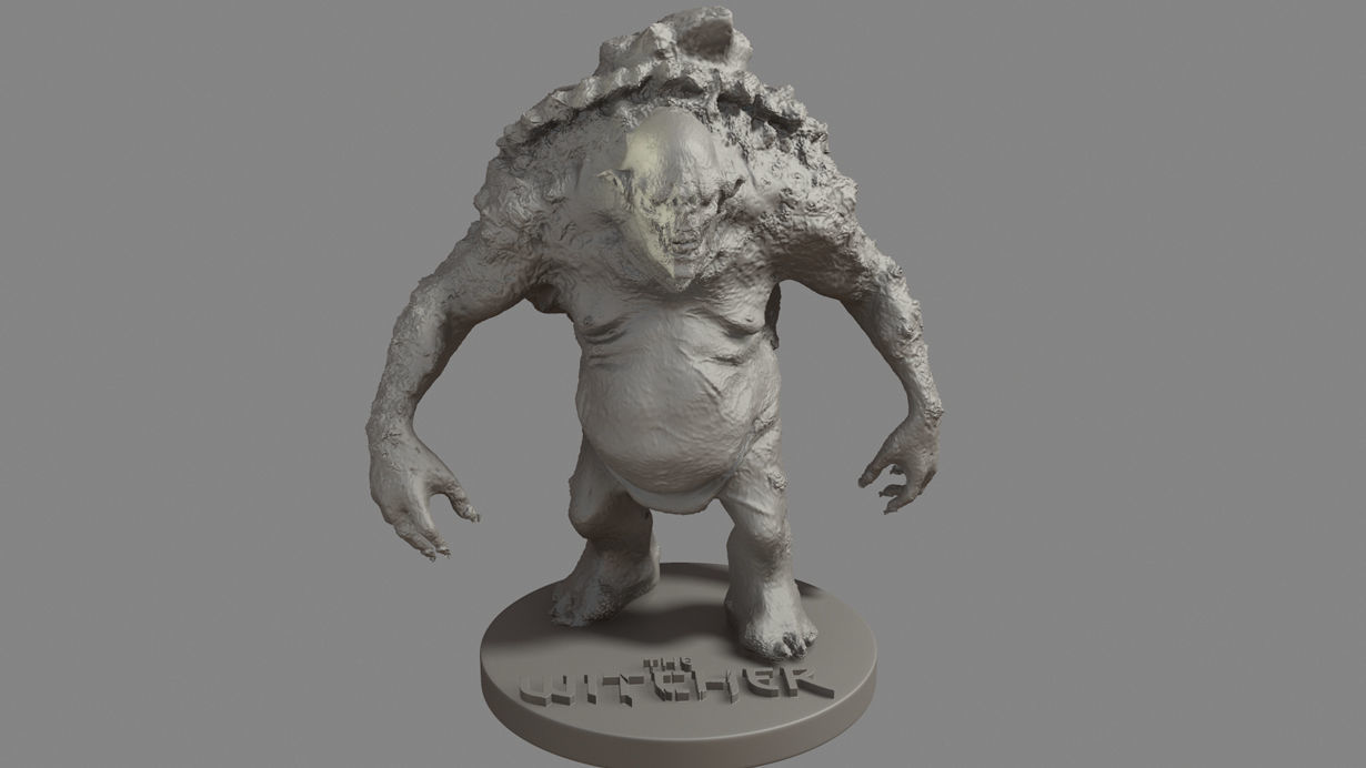 Troll - The Witcher 3D model 3D printable | CGTrader