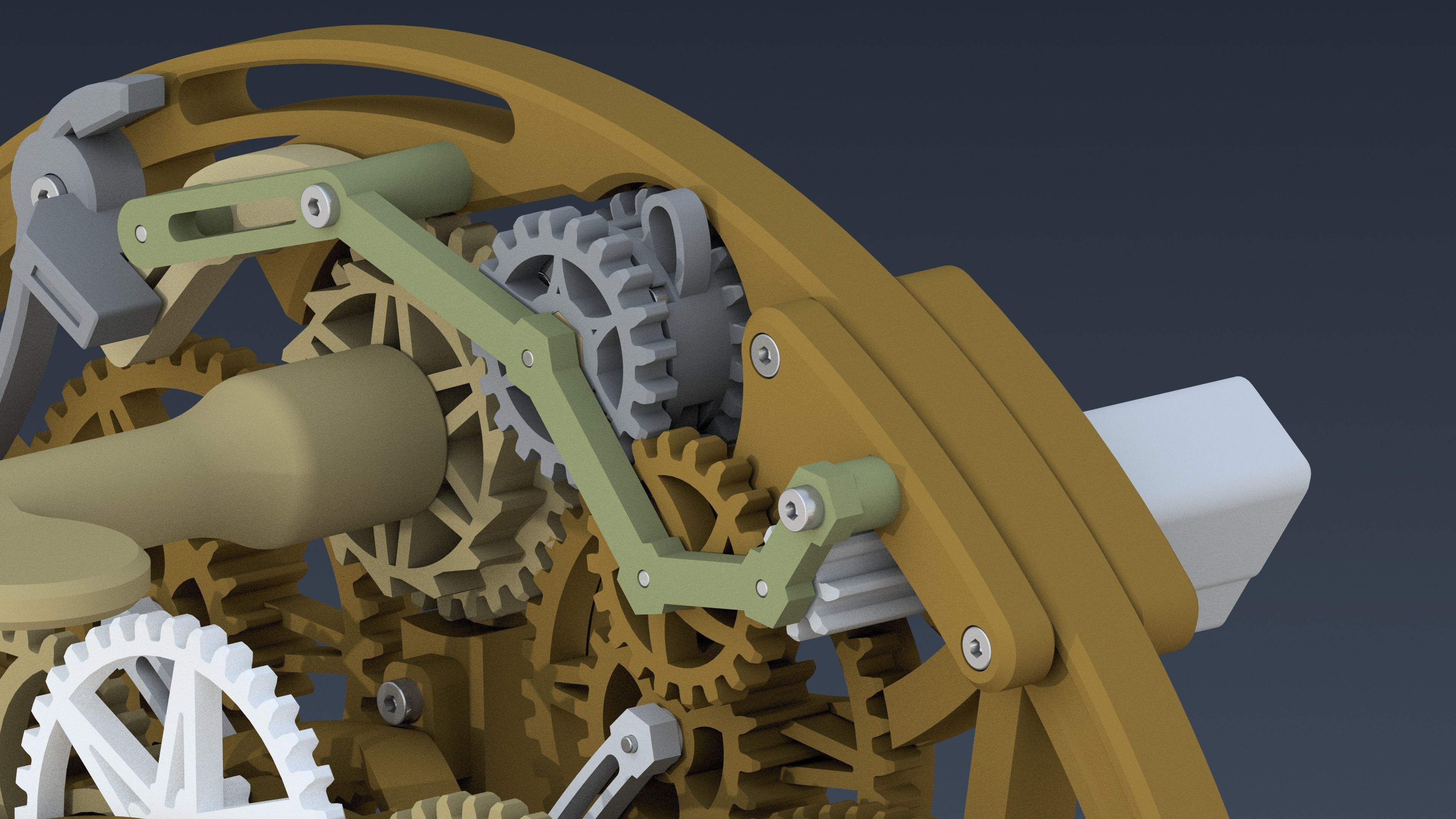 Single shaft Tourbillon 3D PRINT 3D model 3D printable | CGTrader