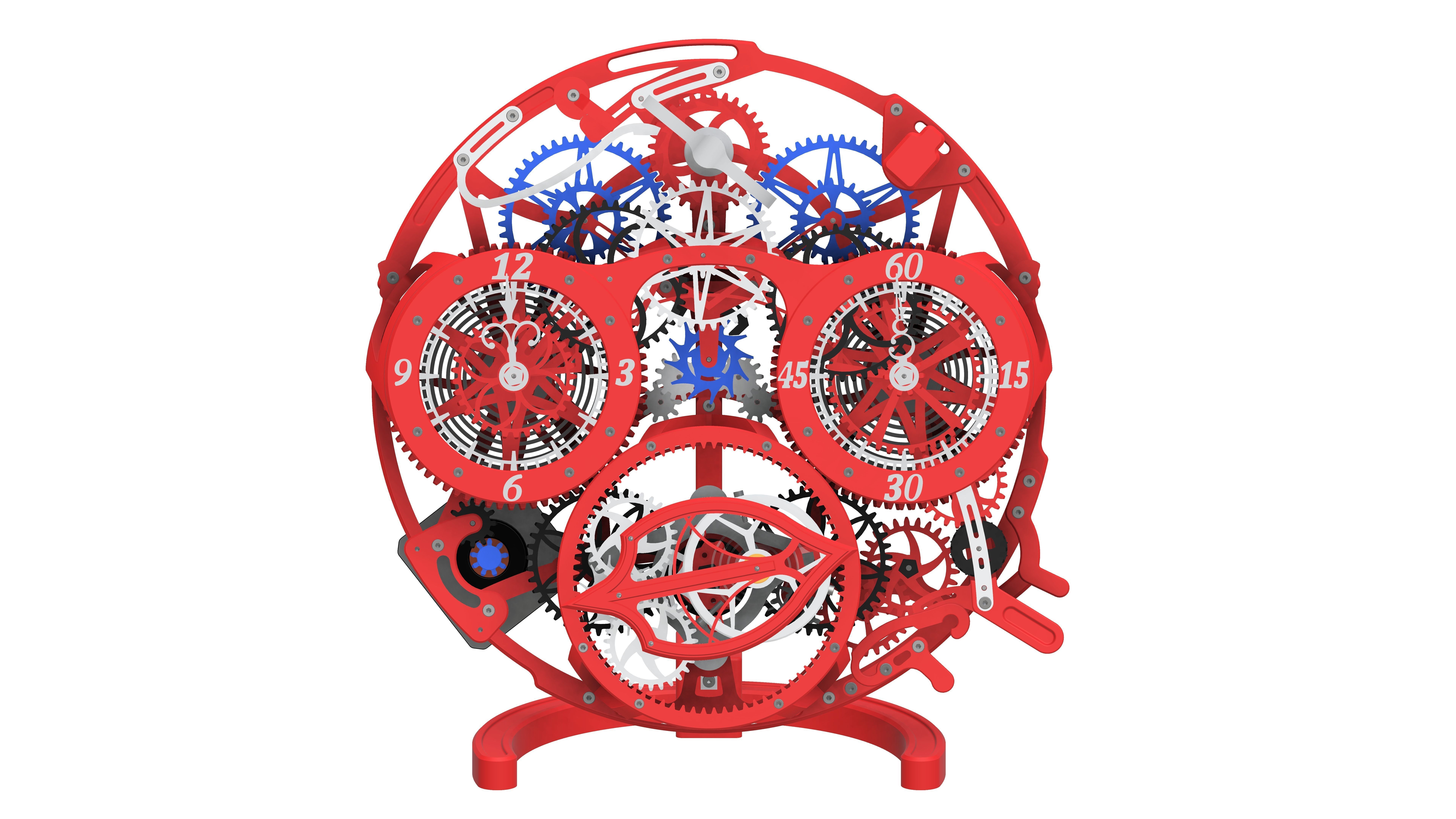 Single shaft Tourbillon 3D PRINT 3D model 3D printable | CGTrader