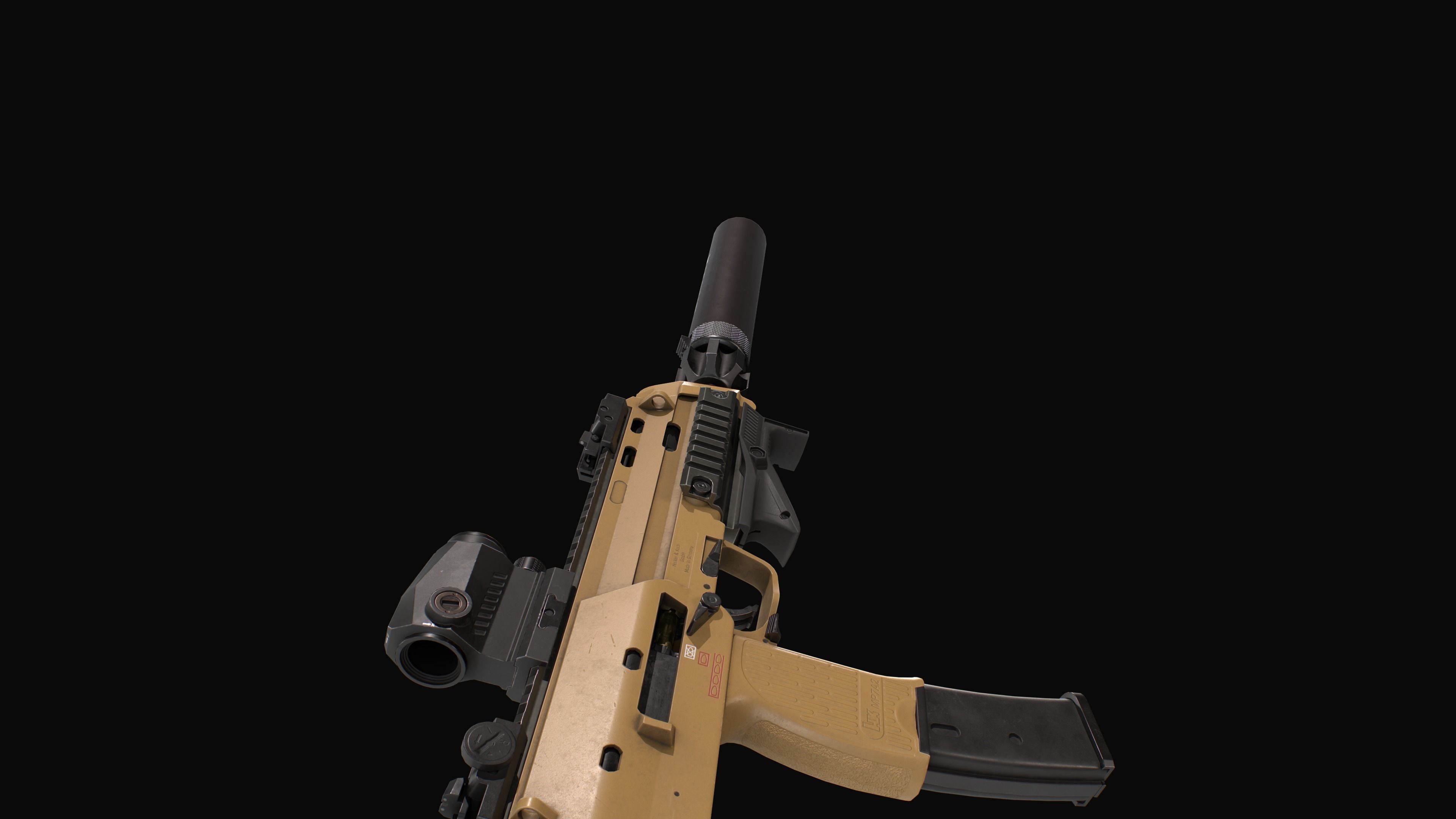 3D model Tactical Modular Tactical SMG HK MP7A2 VR / AR / low-poly ...