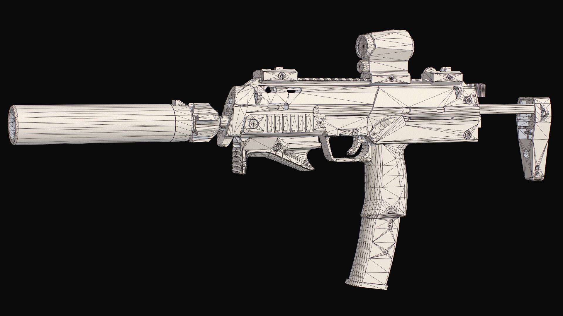 3D model Tactical Modular Tactical SMG HK MP7A2 VR / AR / low-poly ...