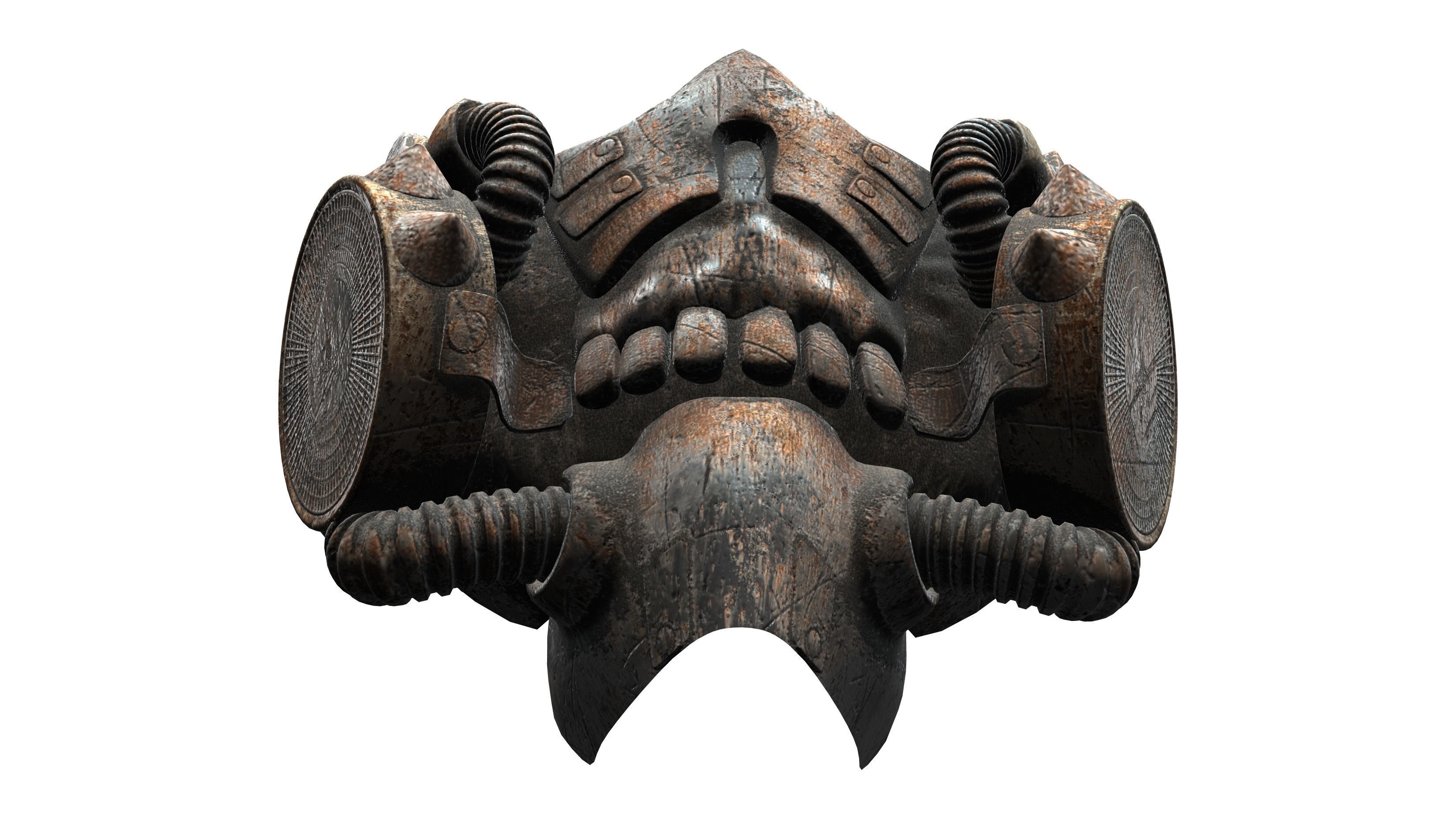 3D model Doomsday Post Apocalyptic Face Mask VR / AR / low-poly | CGTrader