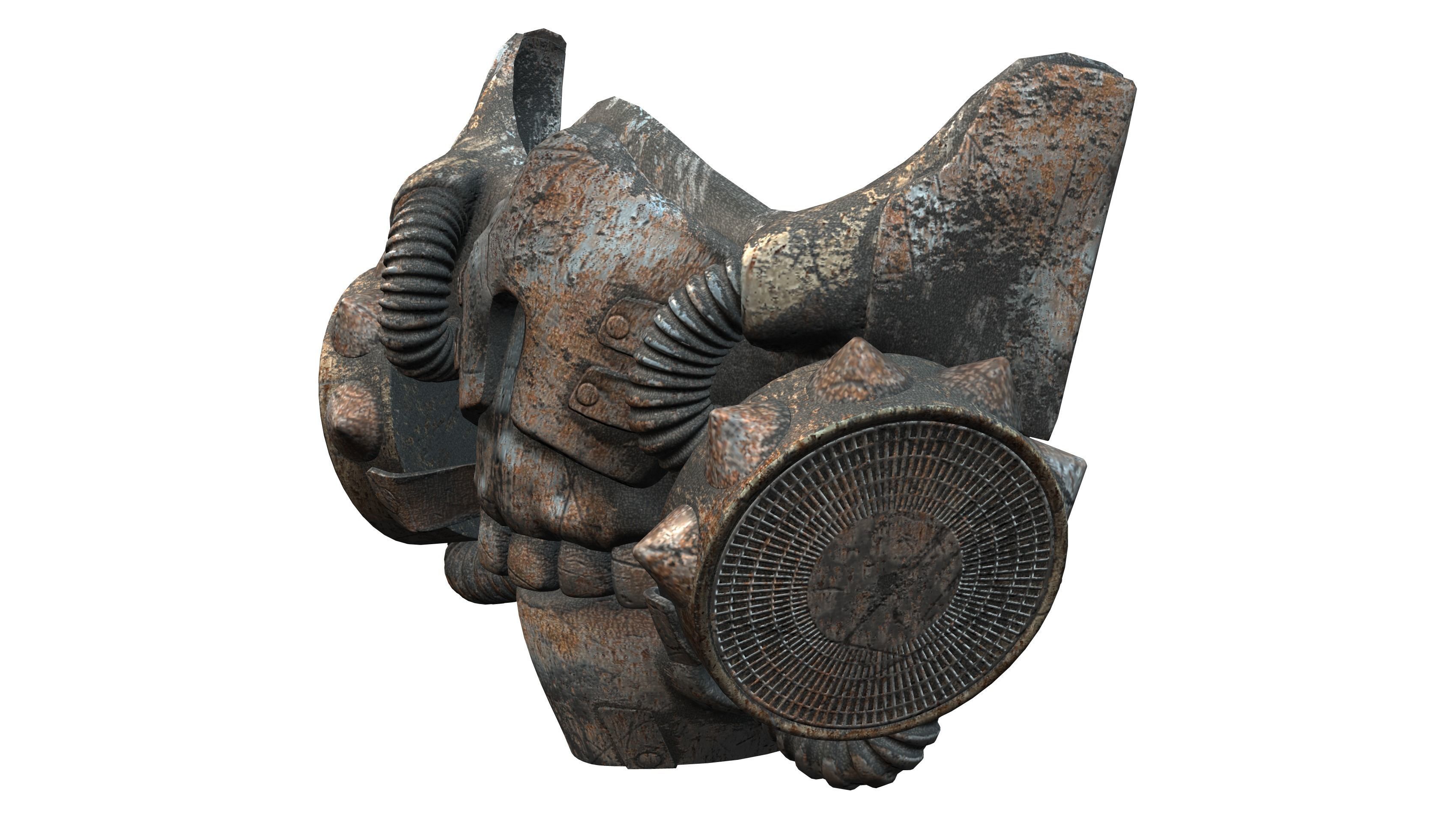 3D model Doomsday Post Apocalyptic Face Mask VR / AR / low-poly | CGTrader