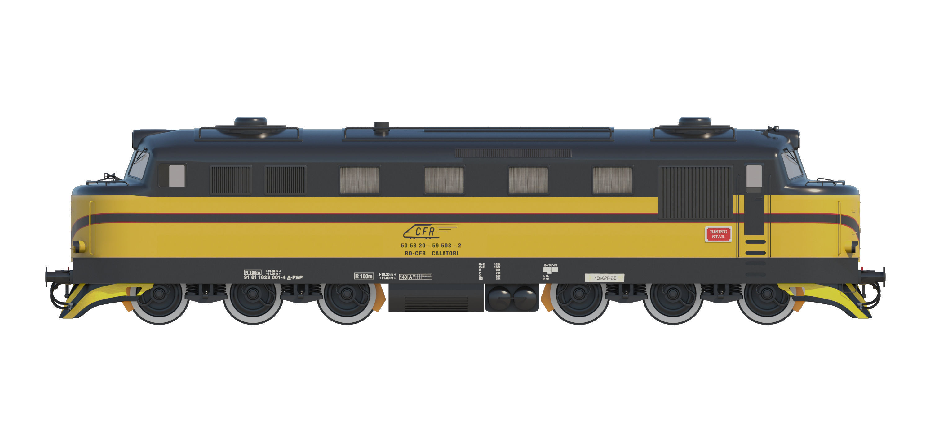Diesel Locomotive 3D model | CGTrader