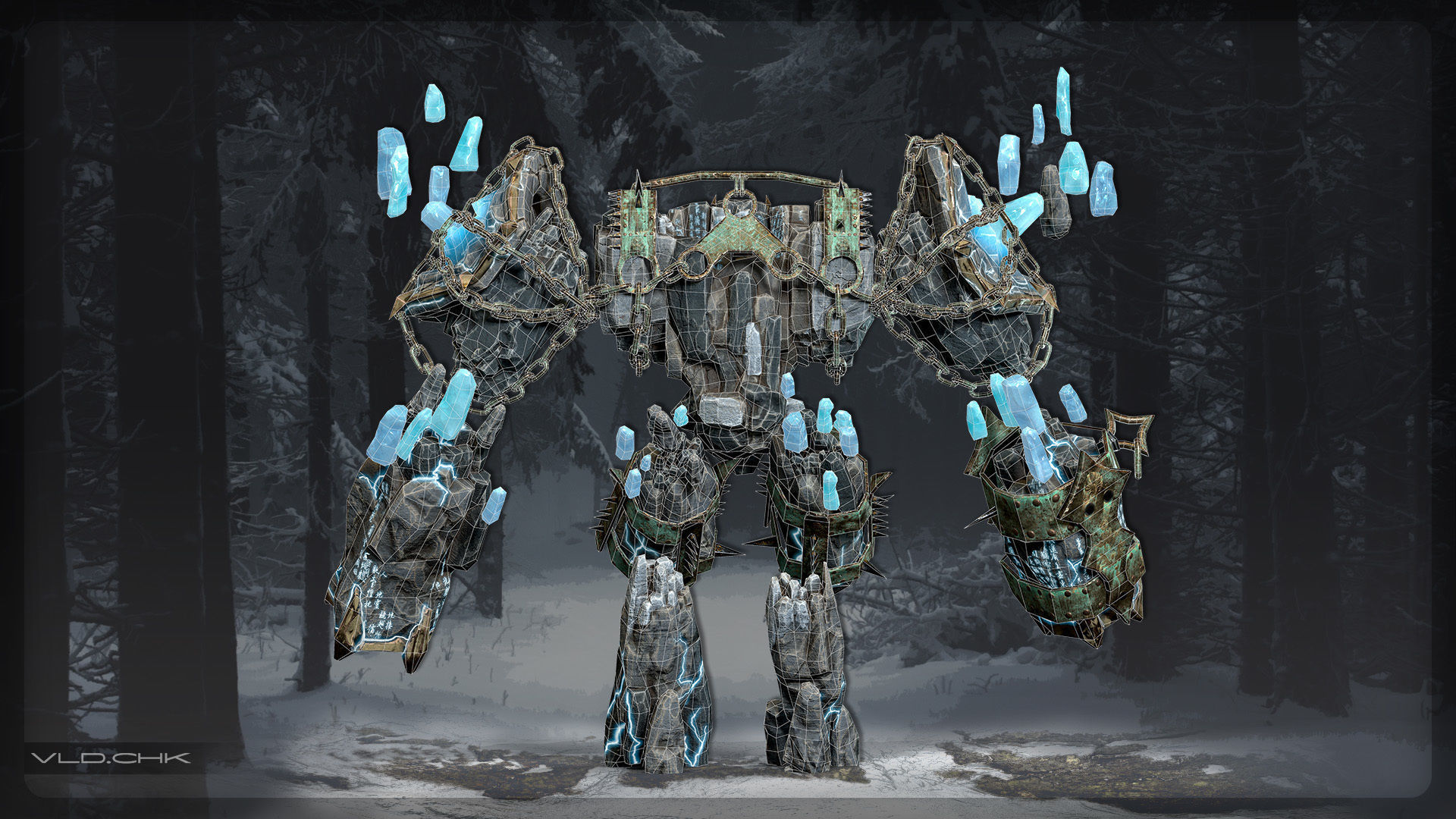 3D model Gaf - Golem Giant VR / AR / low-poly | CGTrader