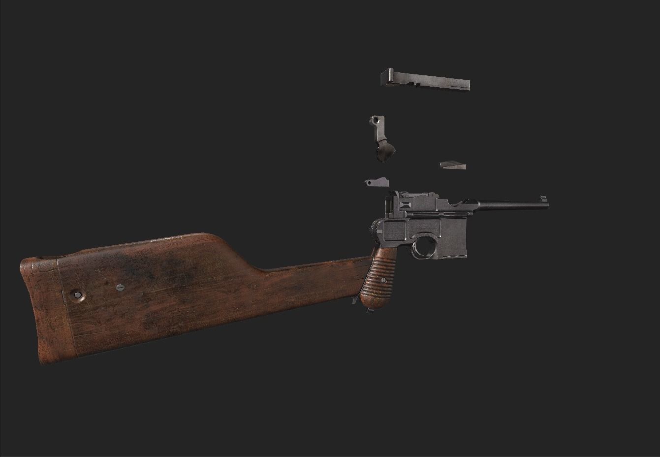 3D model Mauser C96 VR / AR / low-poly | CGTrader