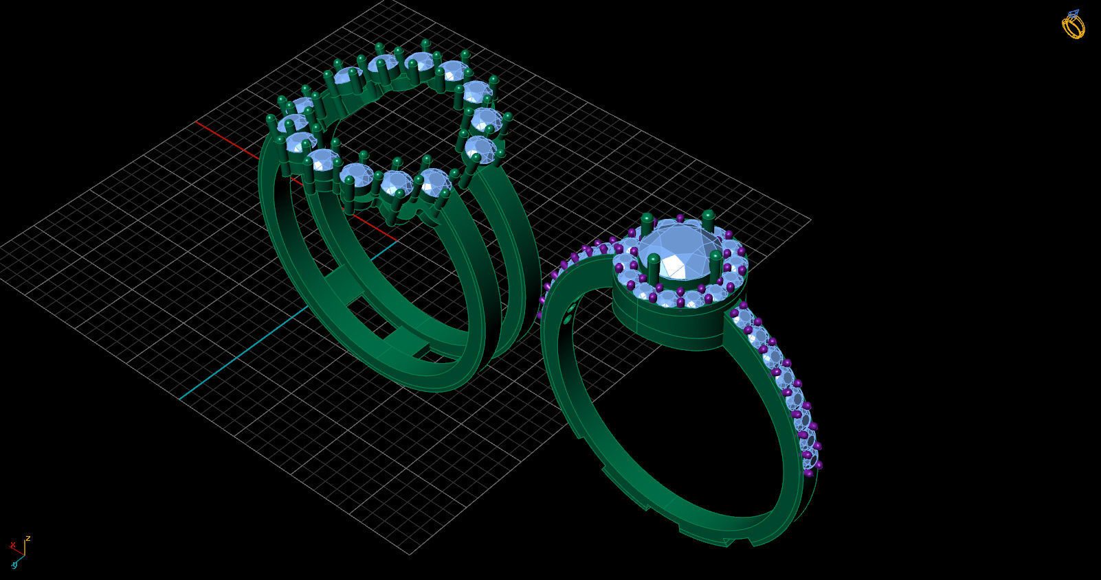 engagement ring free 3D model 3D printable | CGTrader