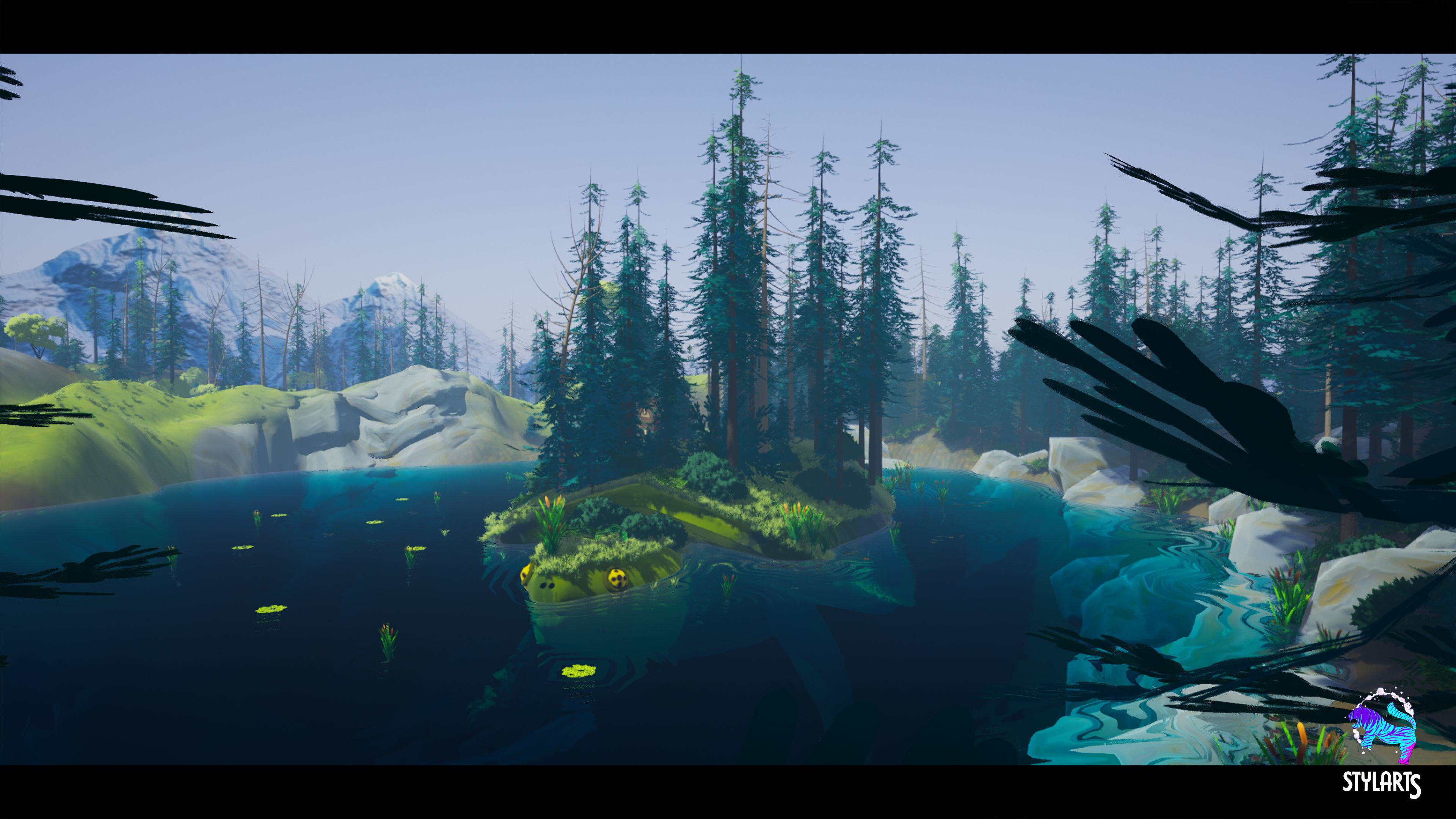 3D model Stylized Forest Environment - UE5 VR / AR / low-poly | CGTrader