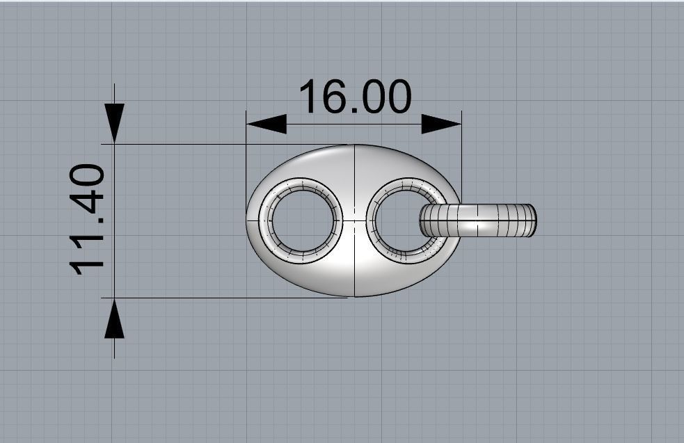 Mariner chain link 3D model 3D printable | CGTrader