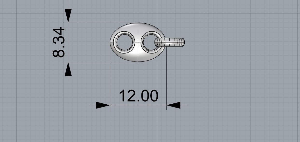 Mariner chain link 3D model 3D printable | CGTrader