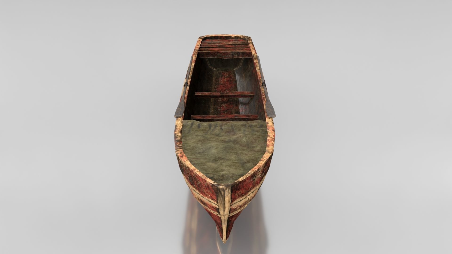3D model Old Medieval Rowboat VR / AR / low-poly | CGTrader