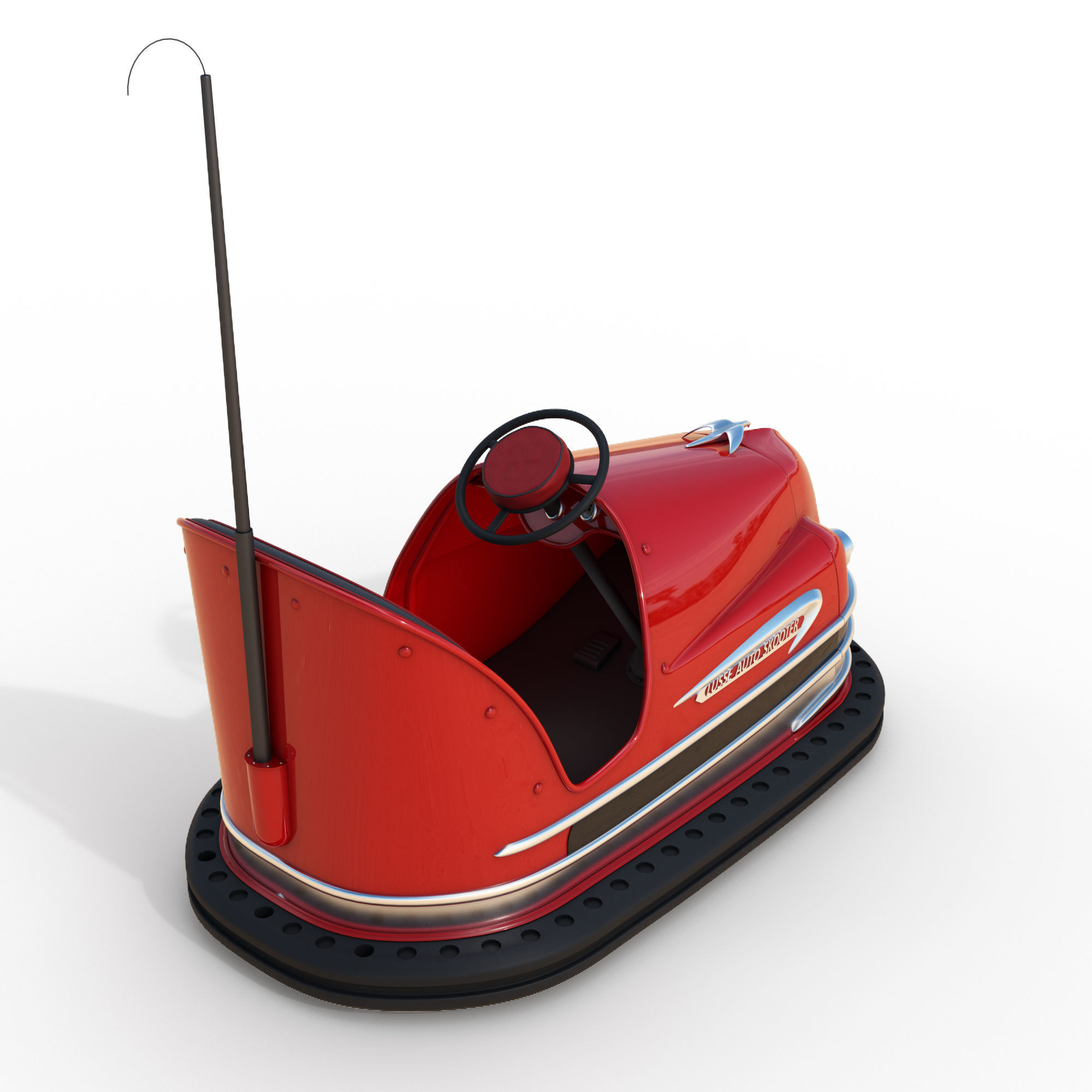 Retro bumper car 3D model | CGTrader