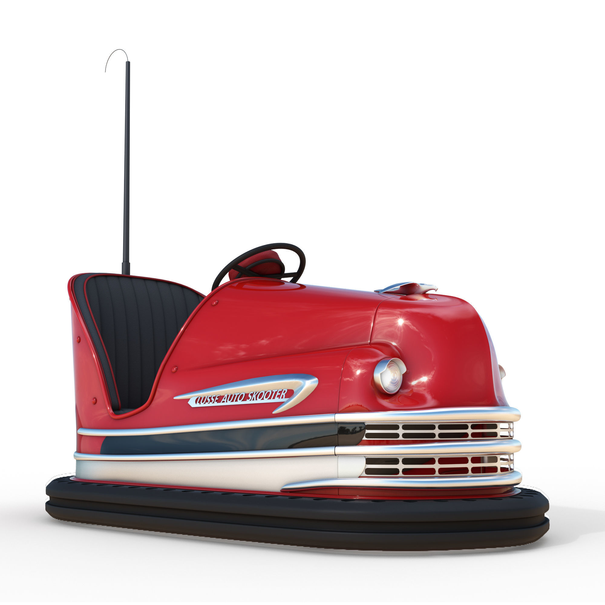 Retro bumper car 3D model | CGTrader