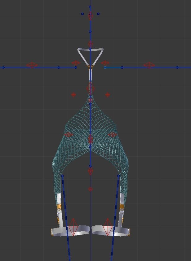 Fishnet and Garter 3D model rigged | CGTrader