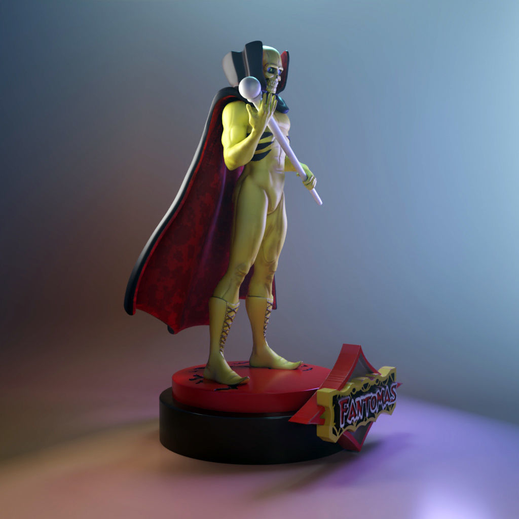 Fantoman masters of universe statue 3D model 3D printable | CGTrader
