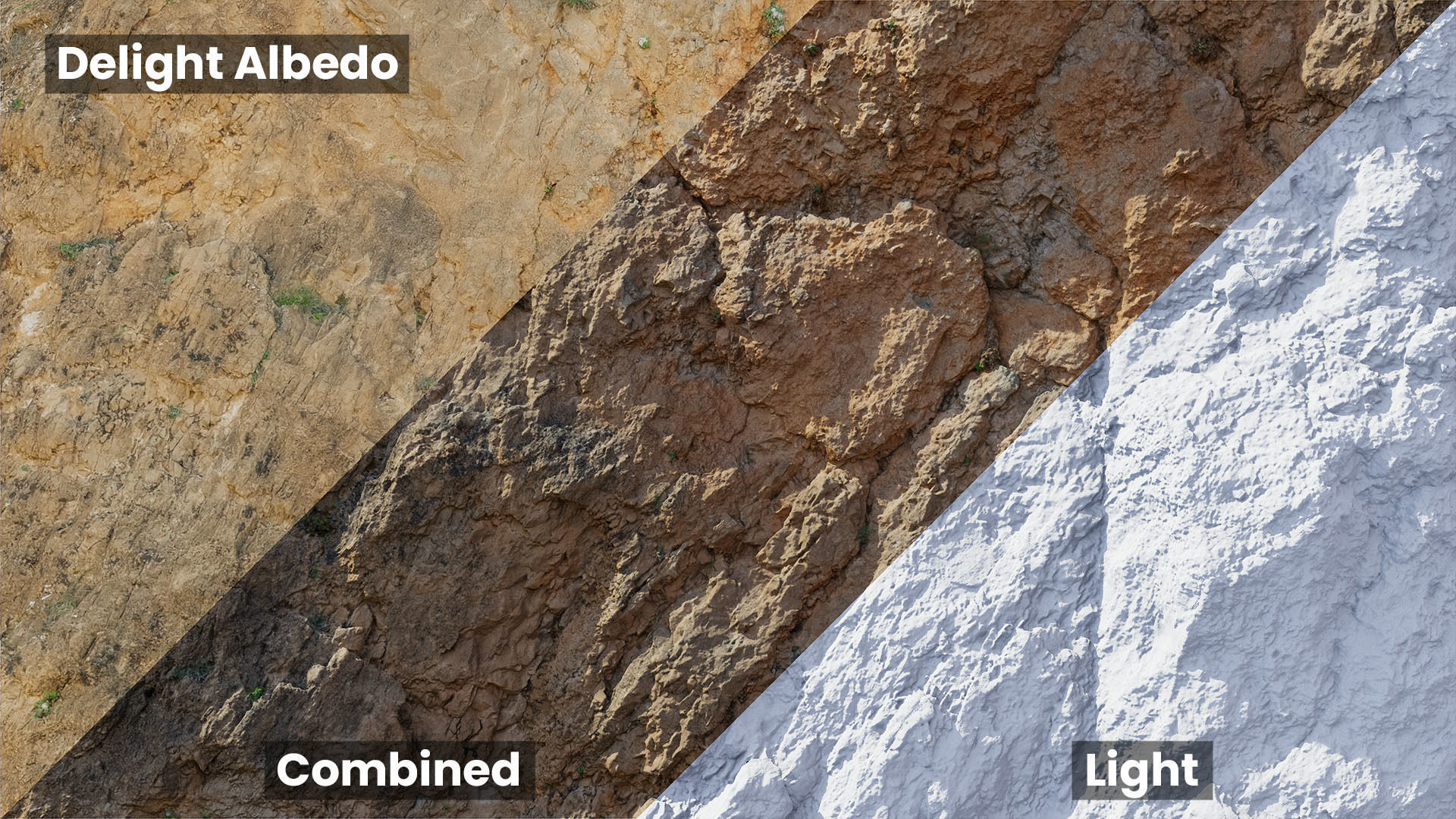 3D model Large Mountain Cliff Boulder PBR Scan VR / AR / low-poly ...
