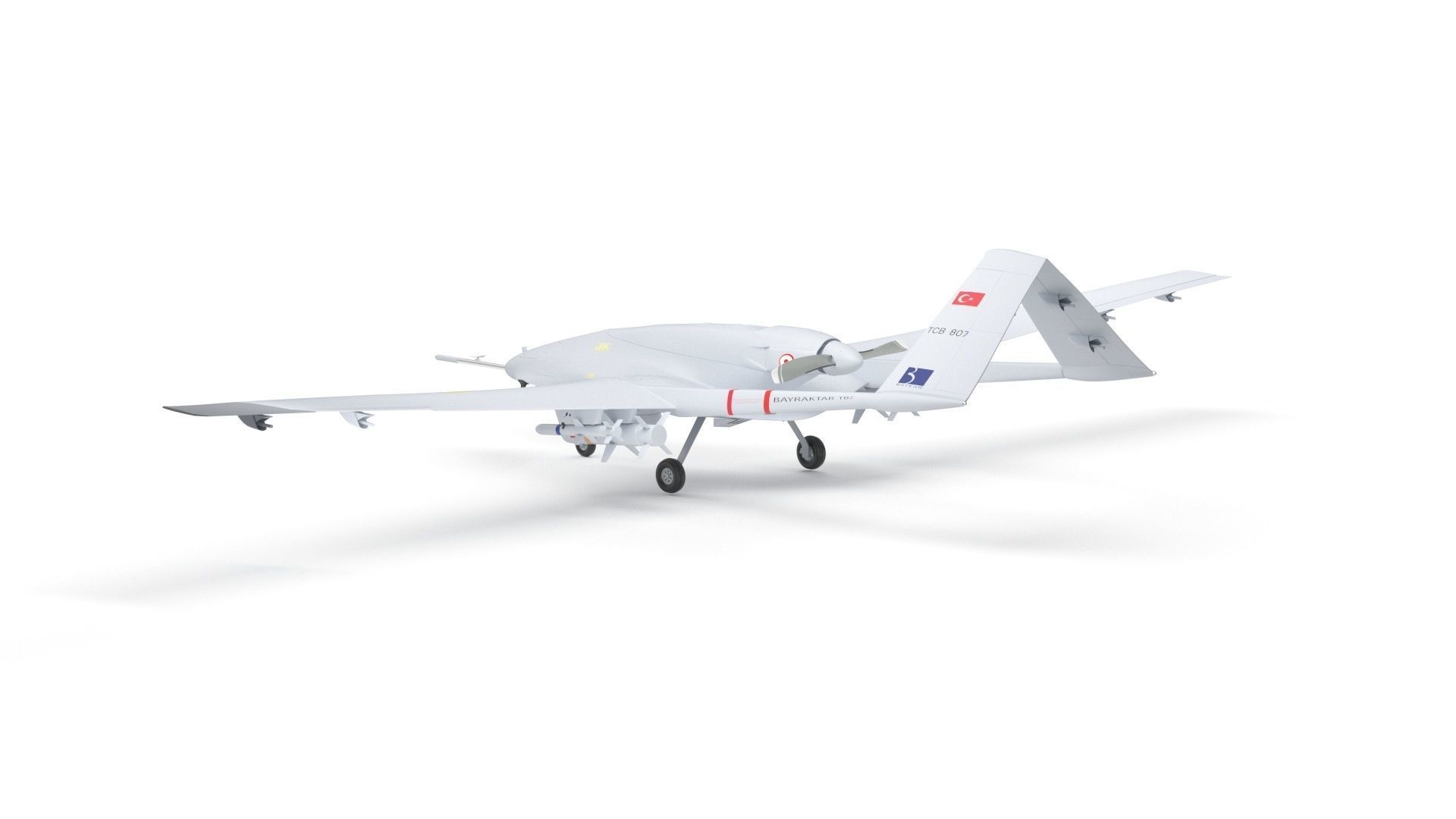 Bayraktar TB2 Turkish Armed Forces Drone 3D model | CGTrader
