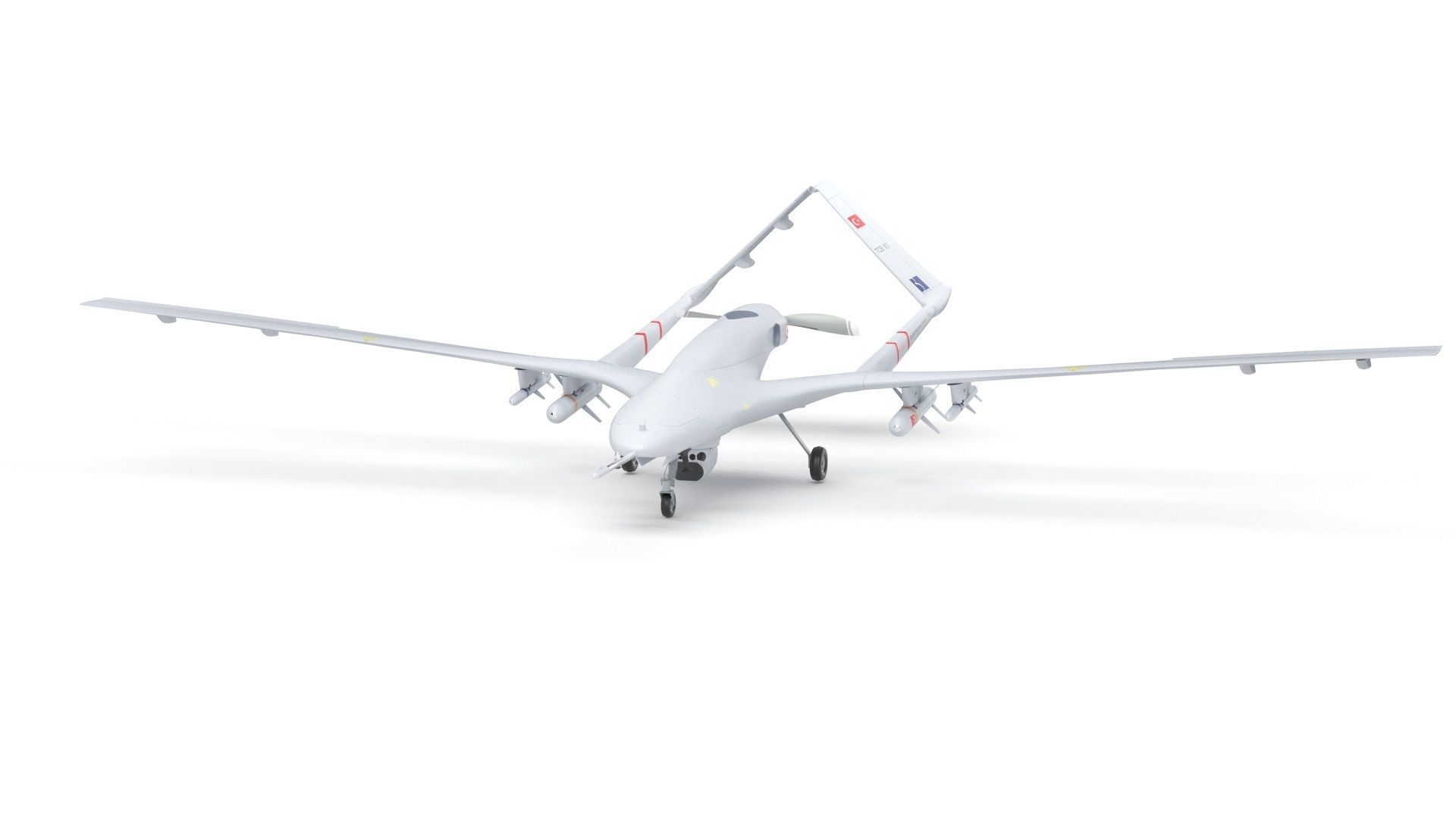 Bayraktar TB2 Turkish Armed Forces Drone 3D model | CGTrader