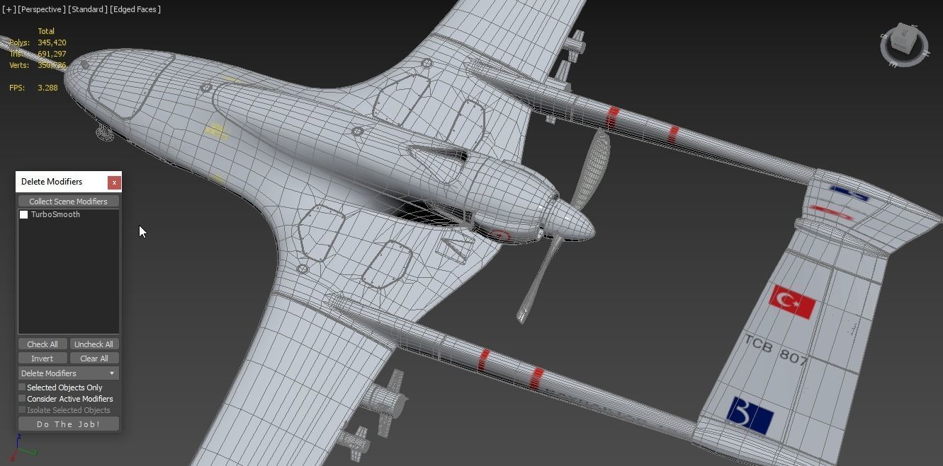Bayraktar TB2 Turkish Armed Forces Drone 3D model | CGTrader