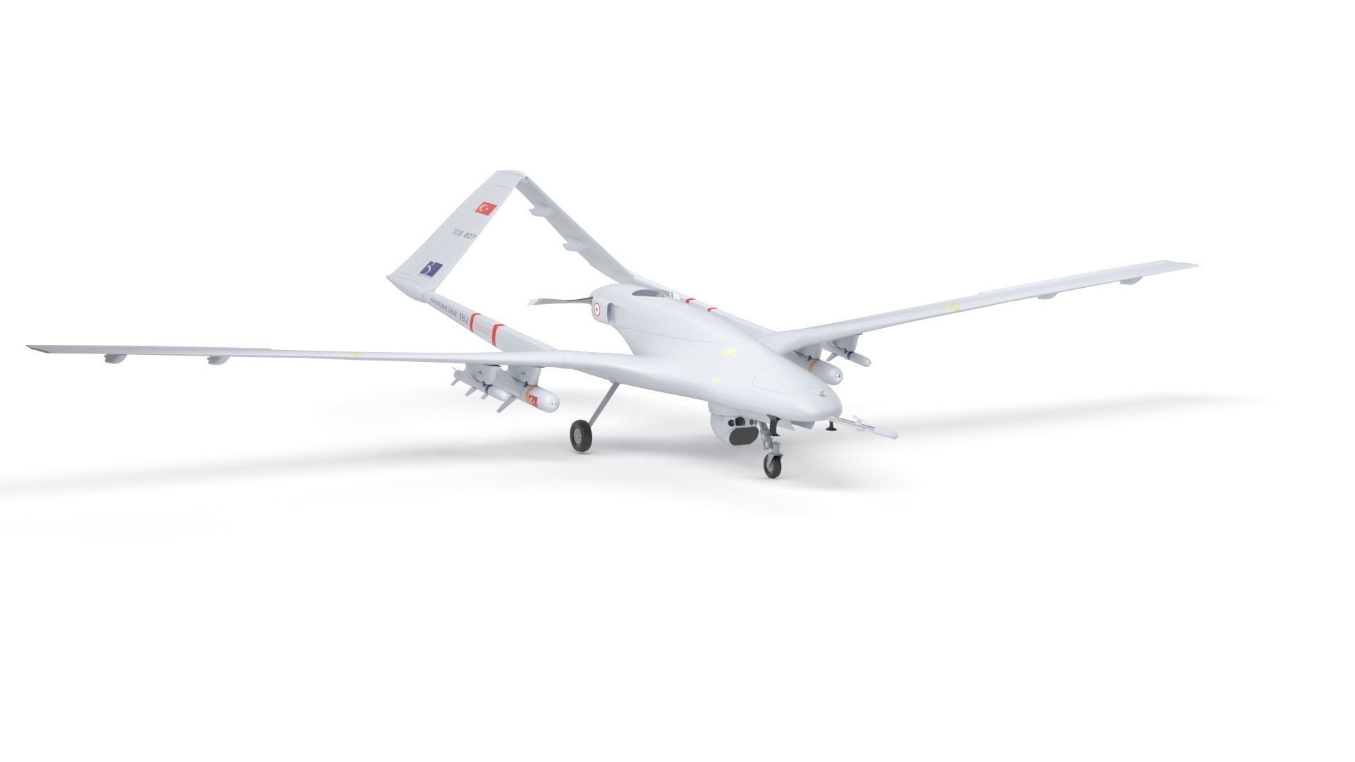 Bayraktar TB2 Turkish Armed Forces Drone 3D model | CGTrader