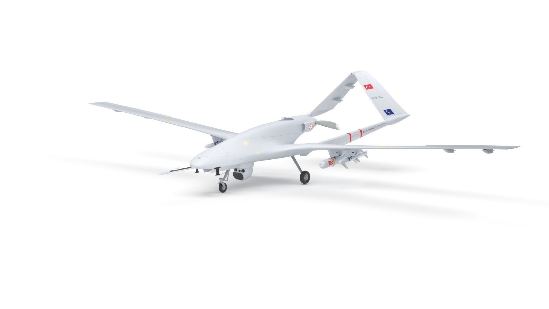 Bayraktar TB2 Turkish Armed Forces Drone 3D model | CGTrader