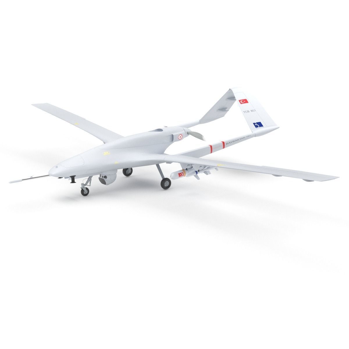 Bayraktar TB2 Turkish Armed Forces Drone 3D model | CGTrader