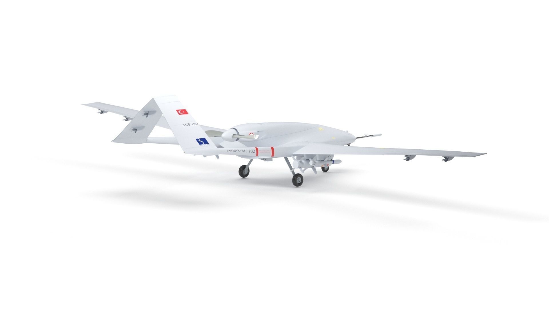 Bayraktar TB2 Turkish Armed Forces Drone 3D model | CGTrader