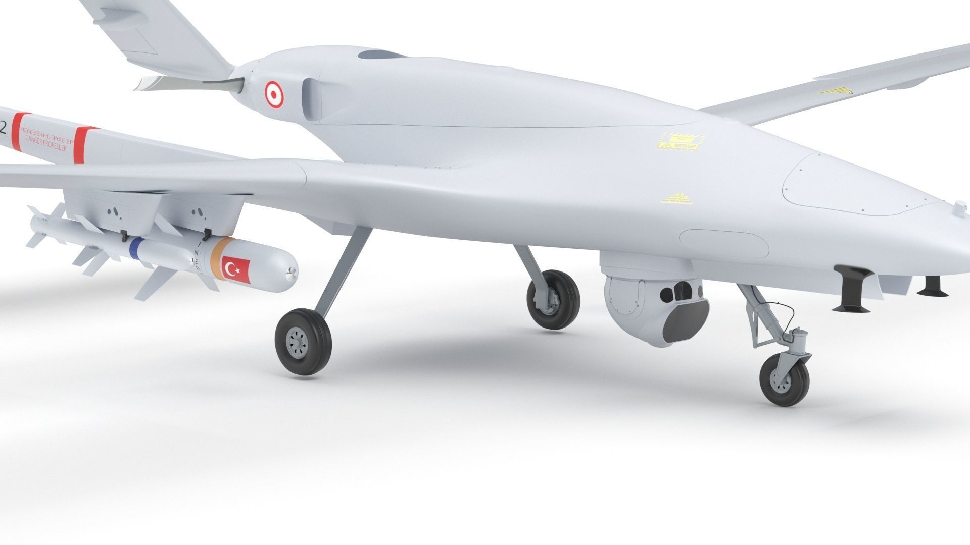 Bayraktar TB2 Turkish Armed Forces Drone 3D model | CGTrader
