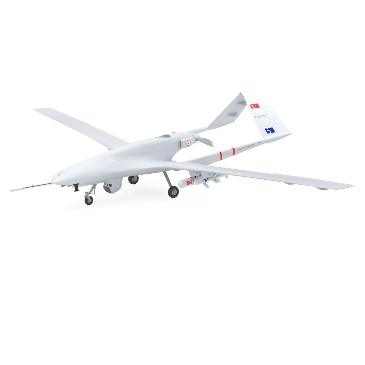 Bayraktar TB2 Turkish Armed Forces Drone 3D model | CGTrader