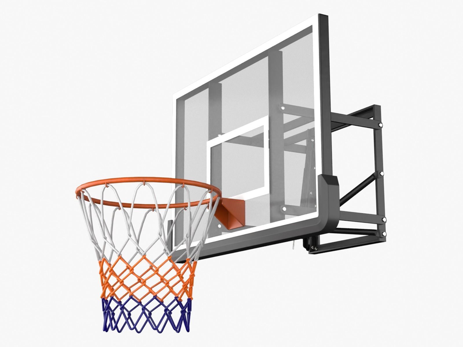 3D model Wall Mount Basketball Hoop VR / AR / low-poly | CGTrader