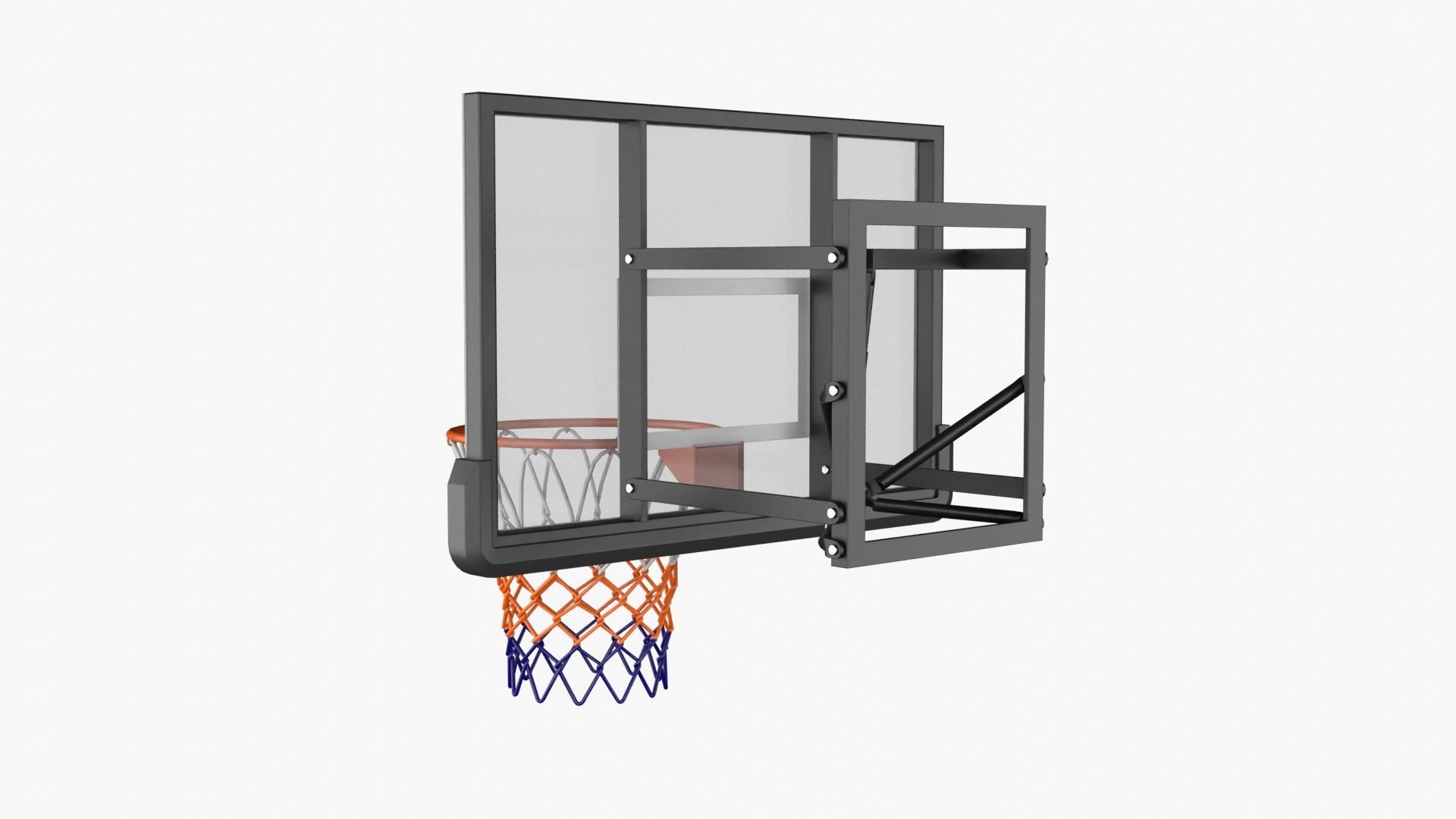 3D model Wall Mount Basketball Hoop VR / AR / low-poly | CGTrader