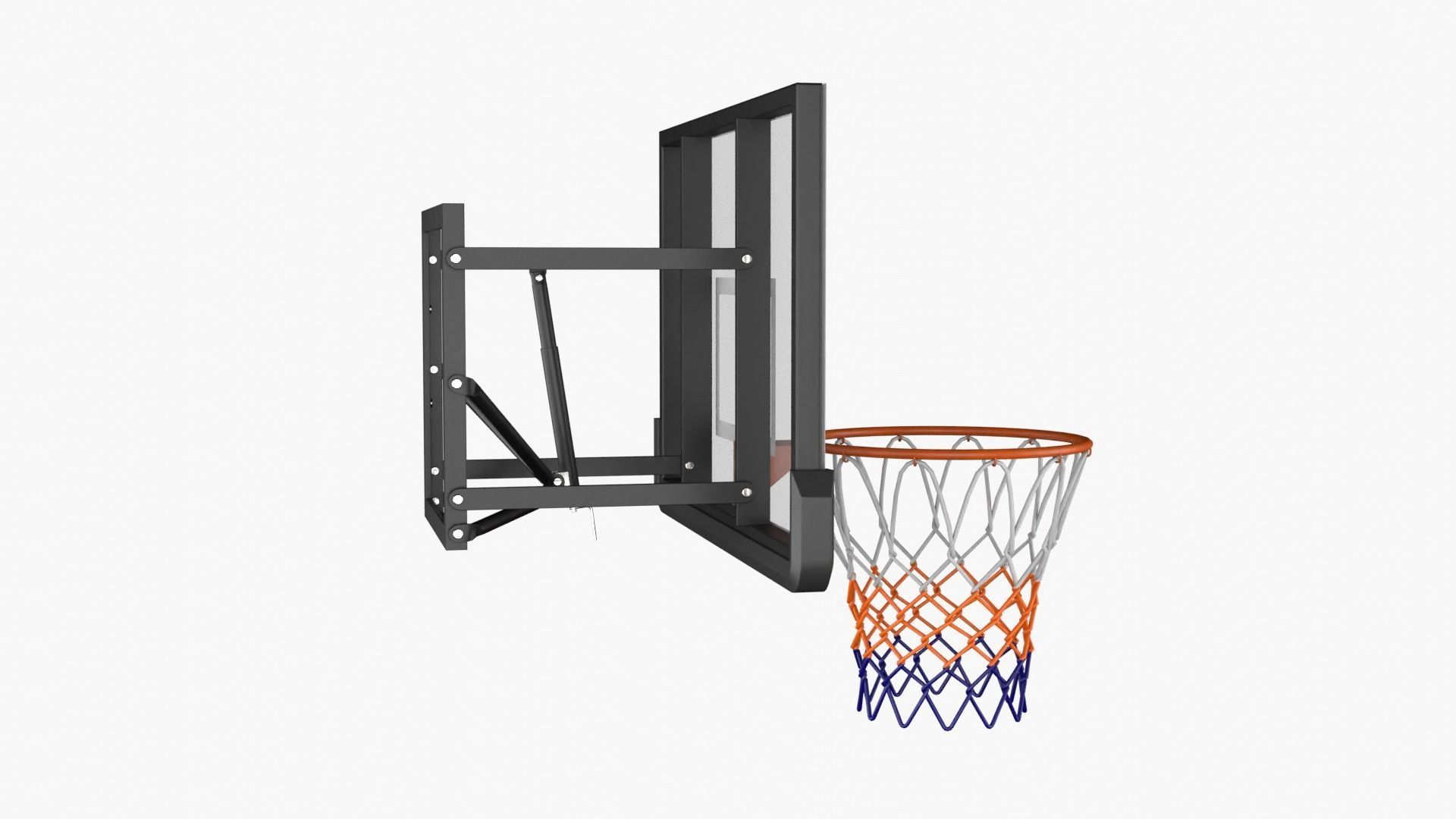 3D model Wall Mount Basketball Hoop VR / AR / low-poly | CGTrader