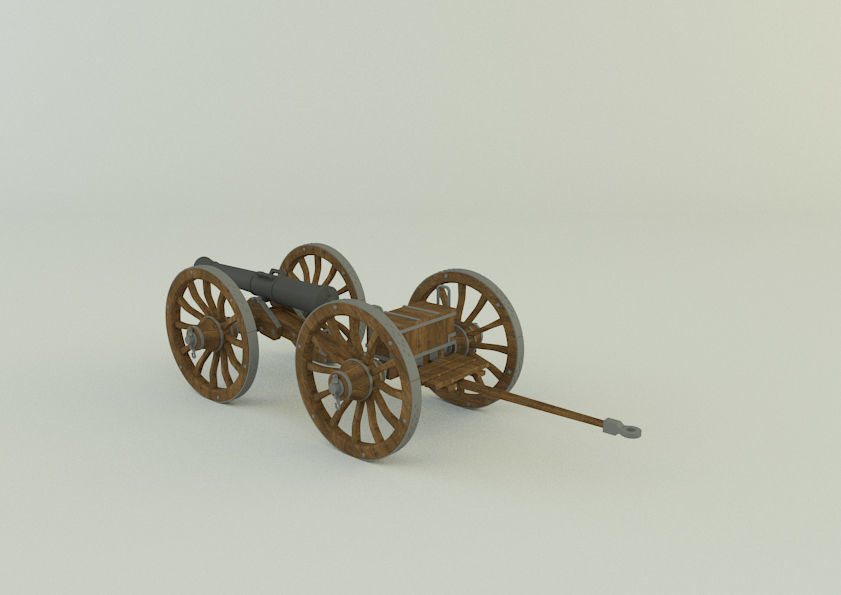 Assembly cannon 3D model | CGTrader