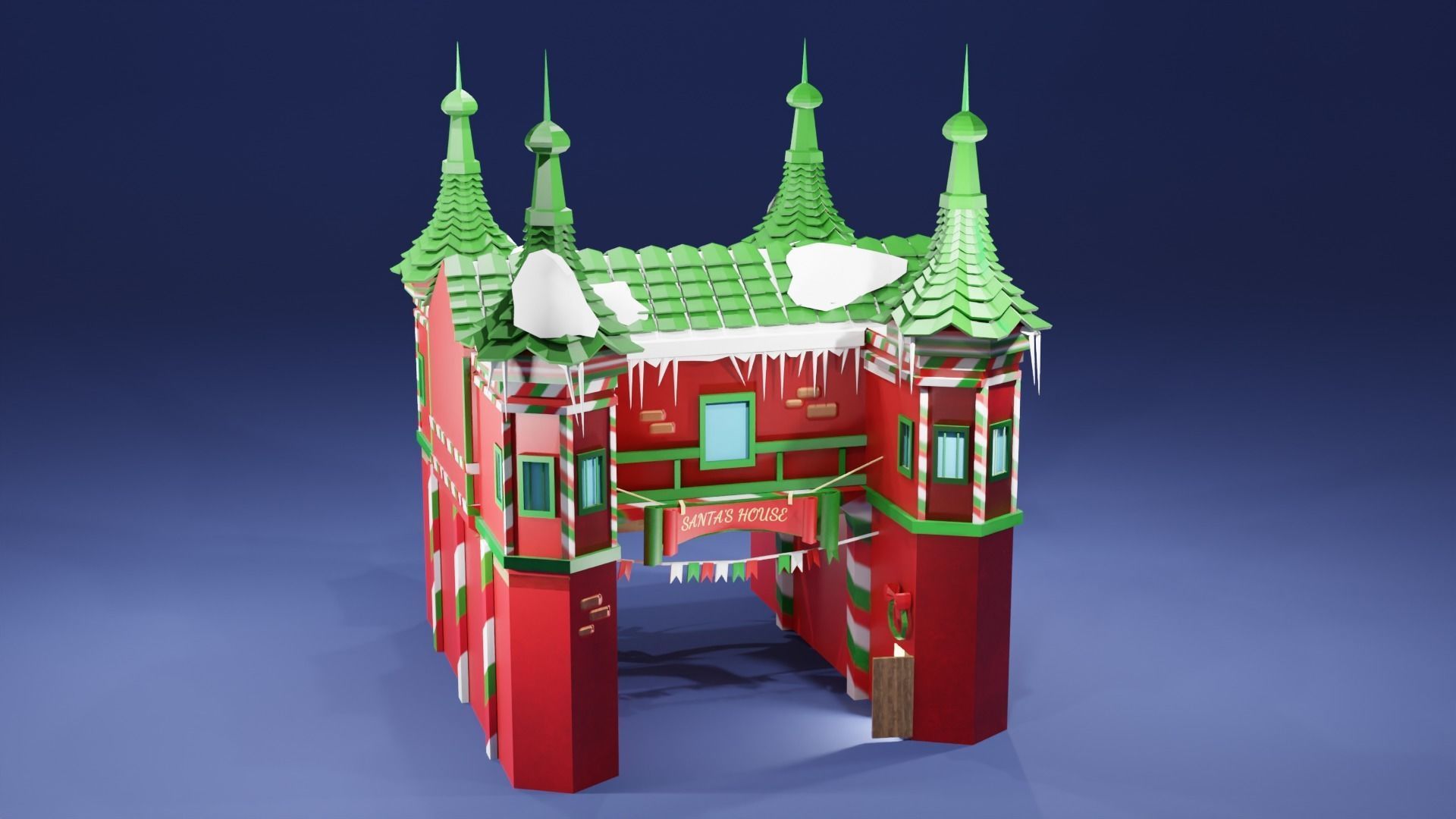 3D model Christmas Environment Pack VR / AR / low-poly | CGTrader