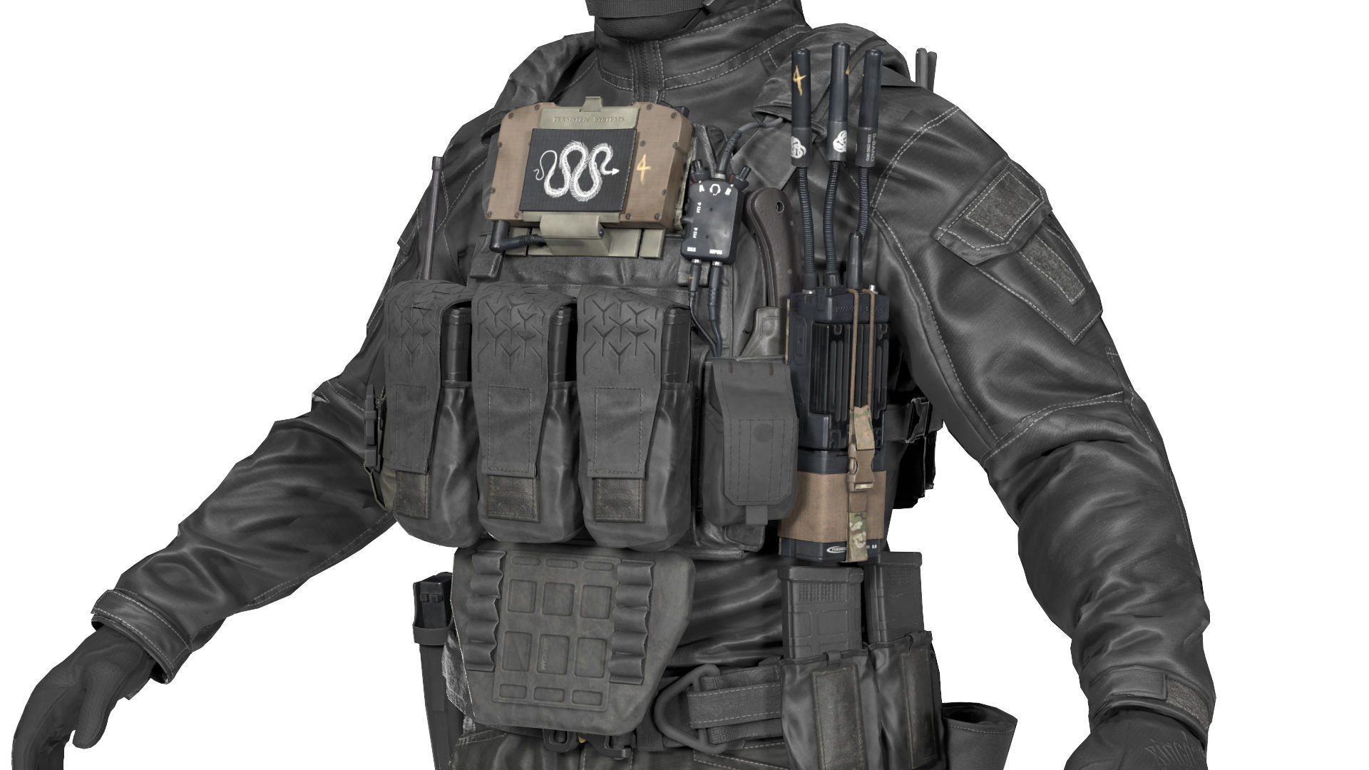 3D model MILITARY TBAS V5 Plate Carrier Vest VR / AR / low-poly | CGTrader