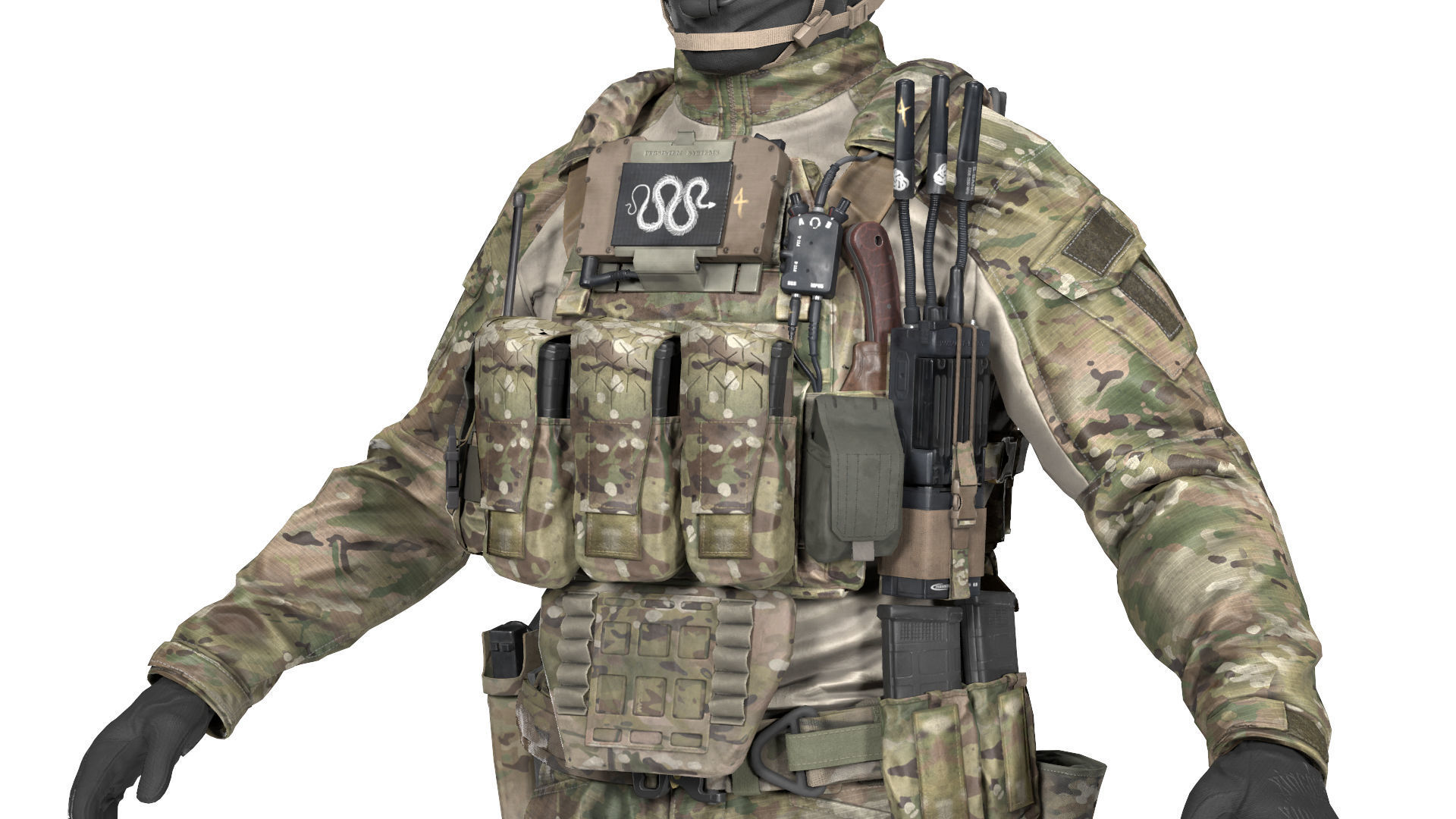 3D model MILITARY TBAS V5 Plate Carrier Vest VR / AR / low-poly | CGTrader