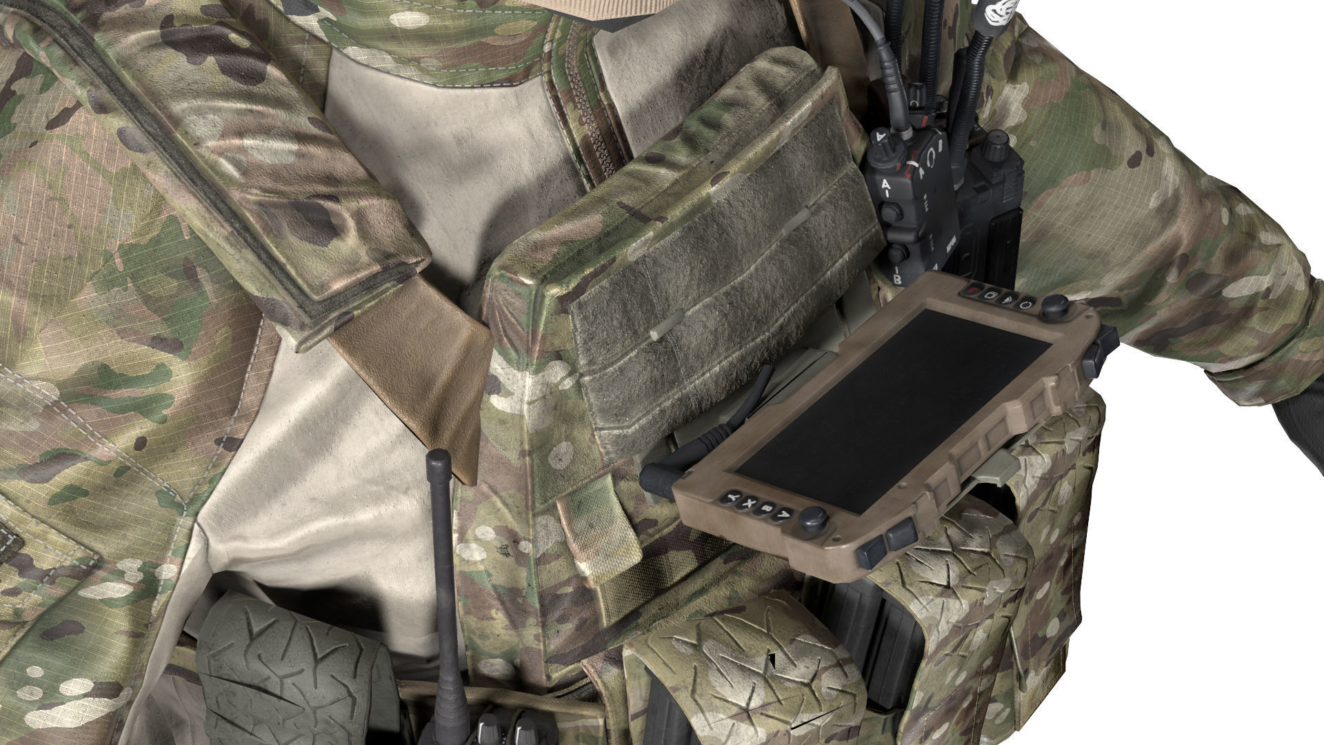 3D model MILITARY TBAS V5 Plate Carrier Vest VR / AR / low-poly | CGTrader