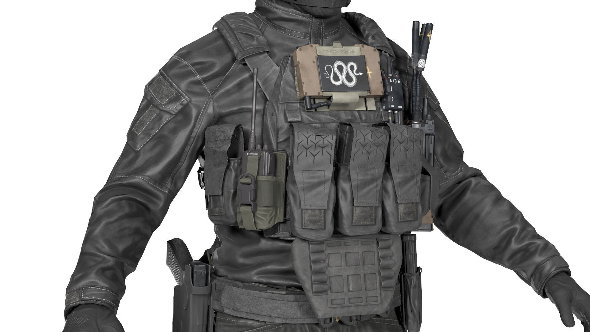 3D model MILITARY TBAS V5 Plate Carrier Vest VR / AR / low-poly | CGTrader