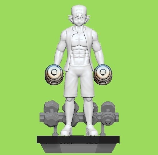 ash ketchum swole 3D model 3D printable | CGTrader