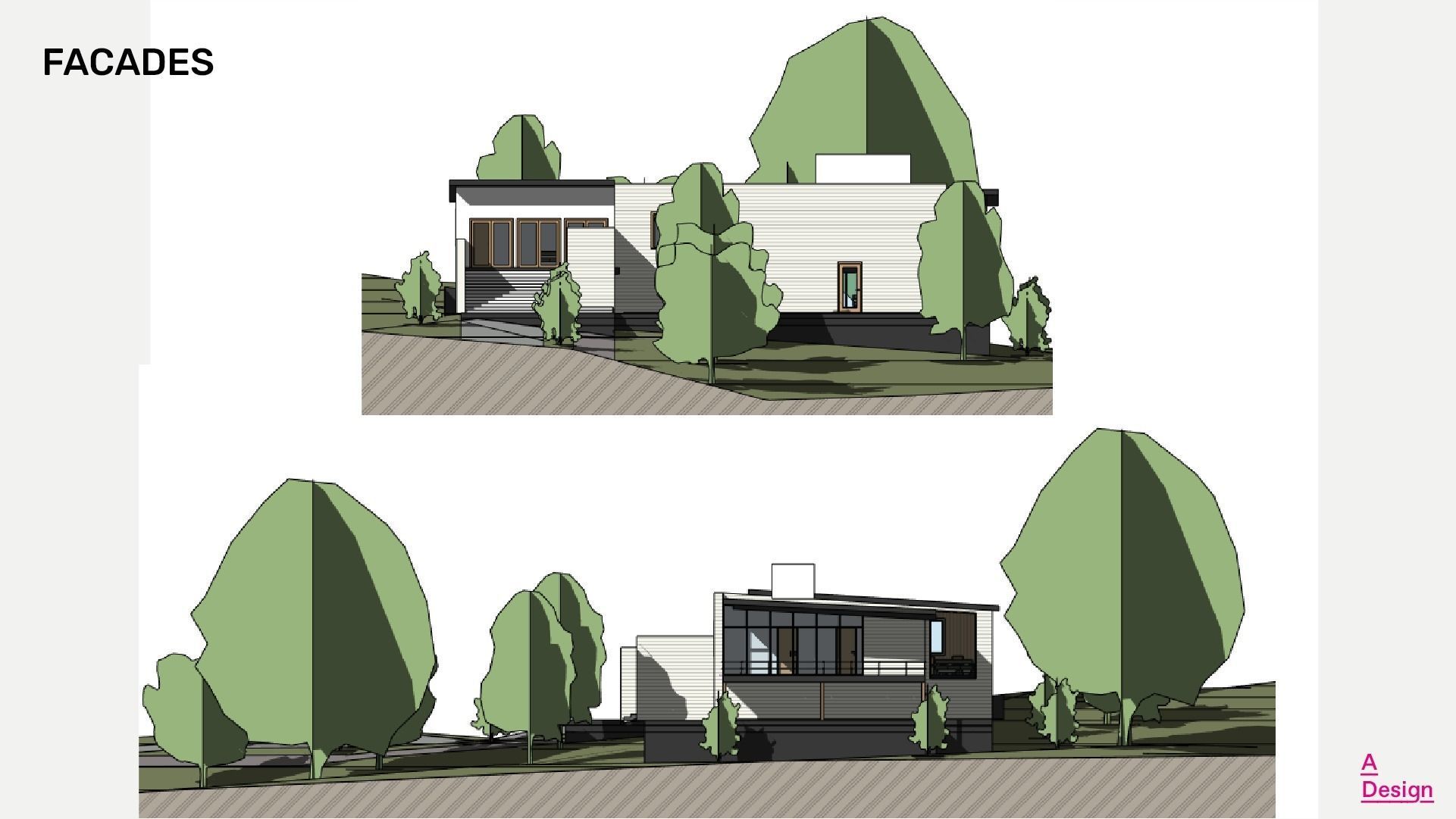 Rectangle house - Revit 3D model | CGTrader