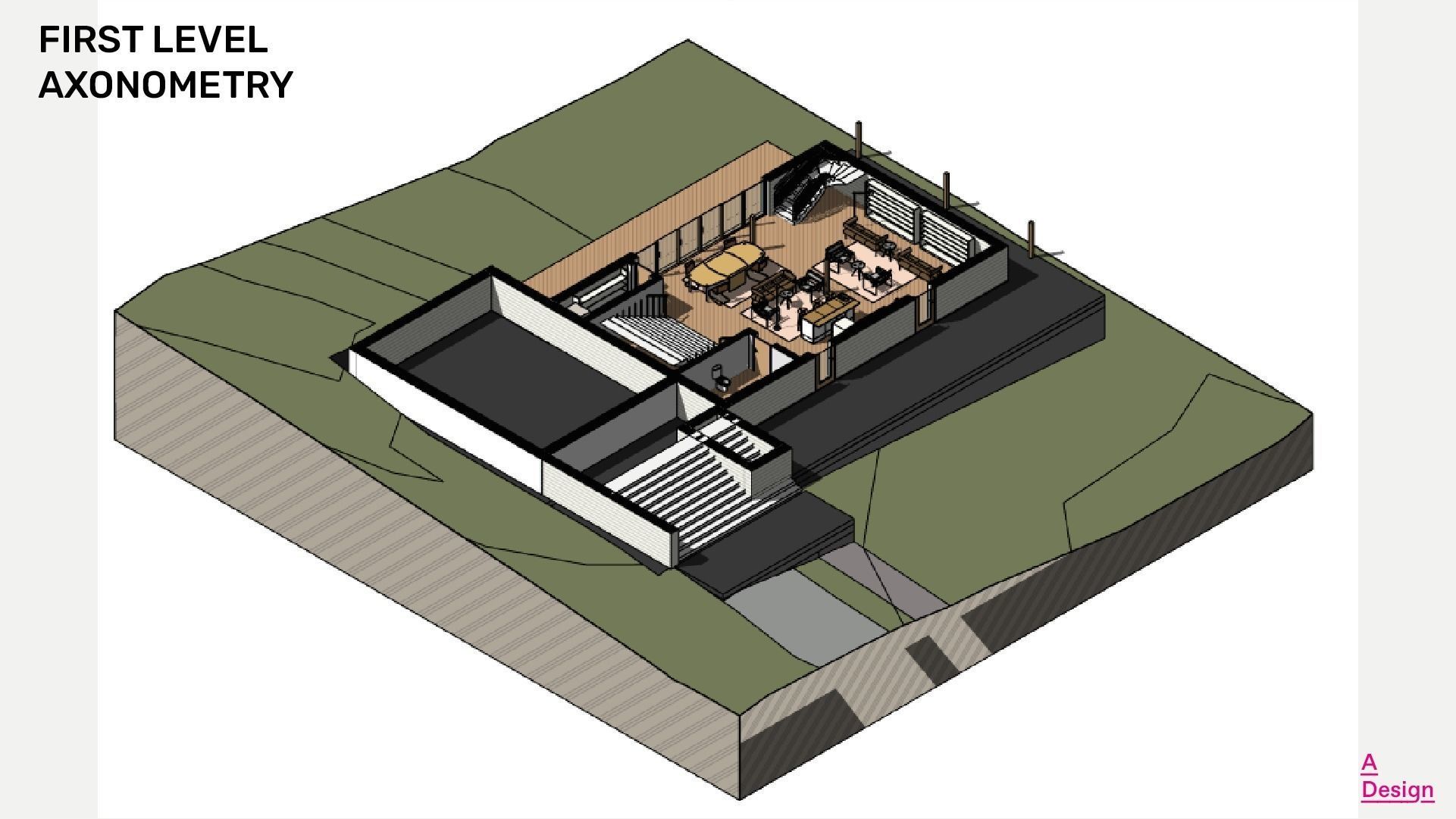 Rectangle house - Revit 3D model | CGTrader